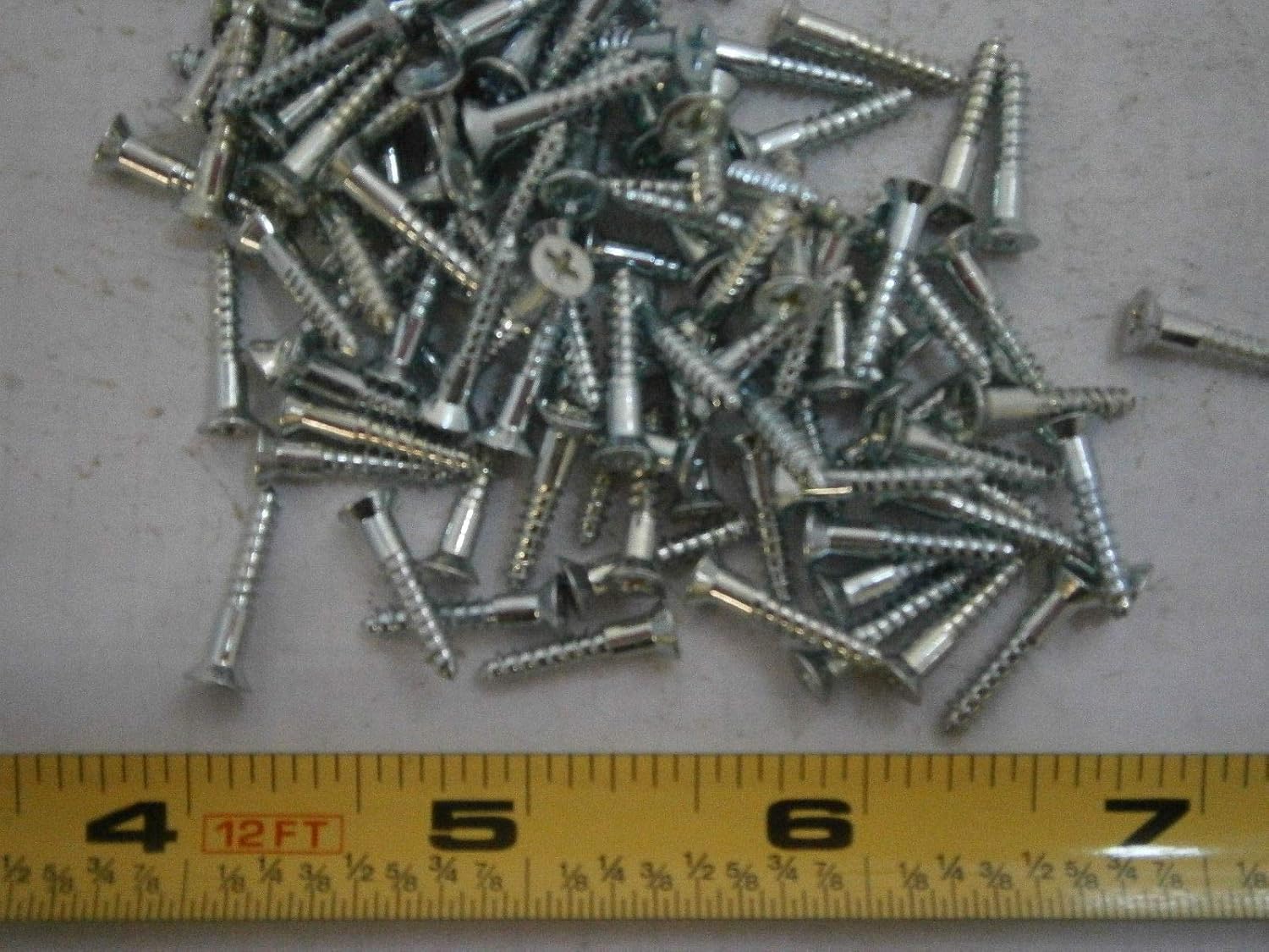 Amazon.com: Wood Screws #4 x 5/8 Phillips Flat Head Steel Zinc Plated ...
