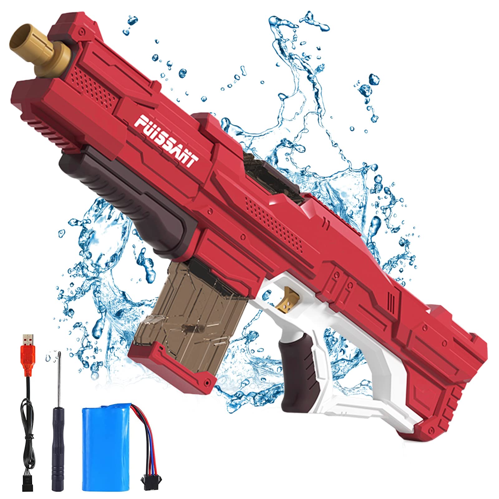 Fully Automatic Electric Water Gun Powerful High Pressure 600cc Battery ...
