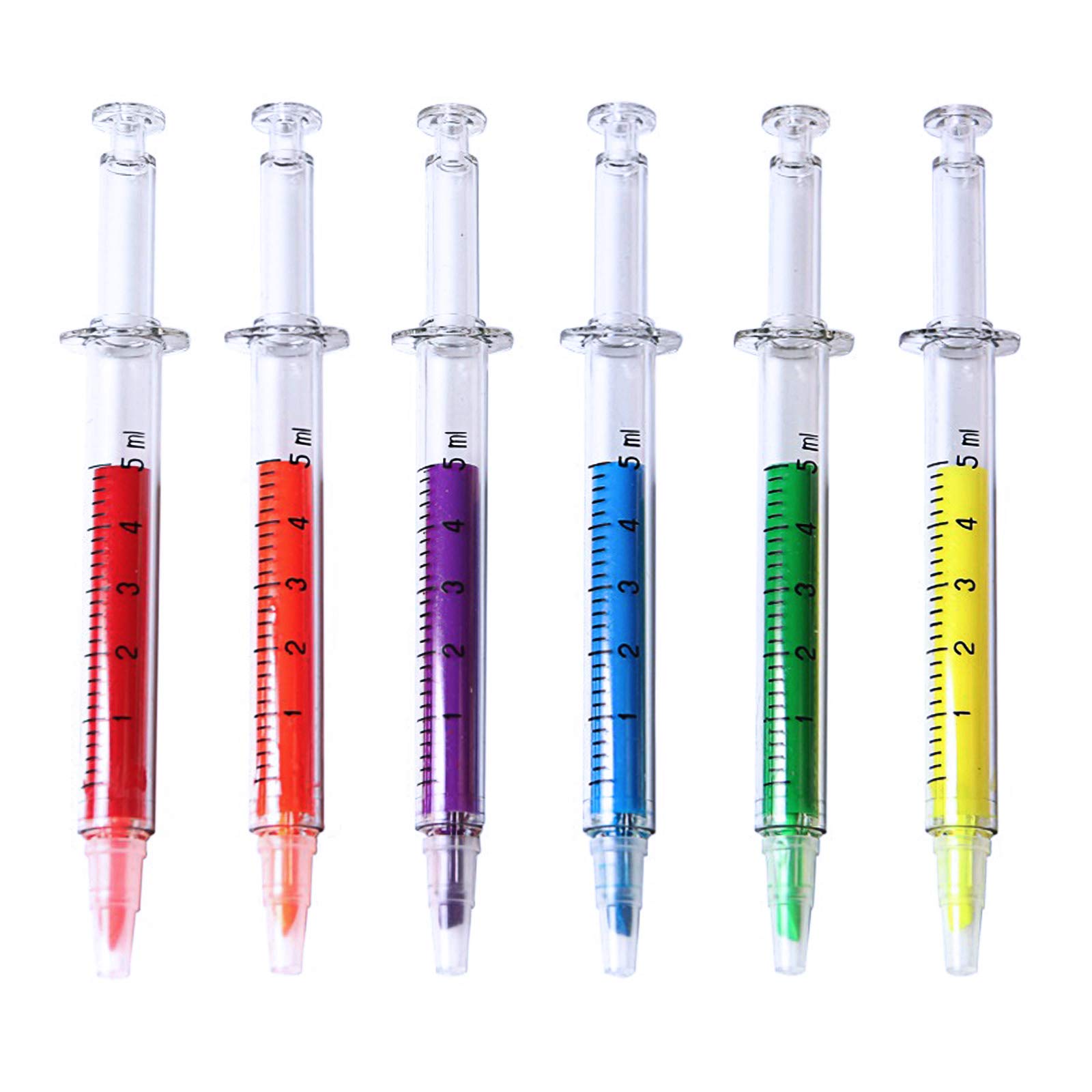 Buy eKoi Cute Kawaii Syringe Shape Highlighter Marker Korean Aesthetic ...