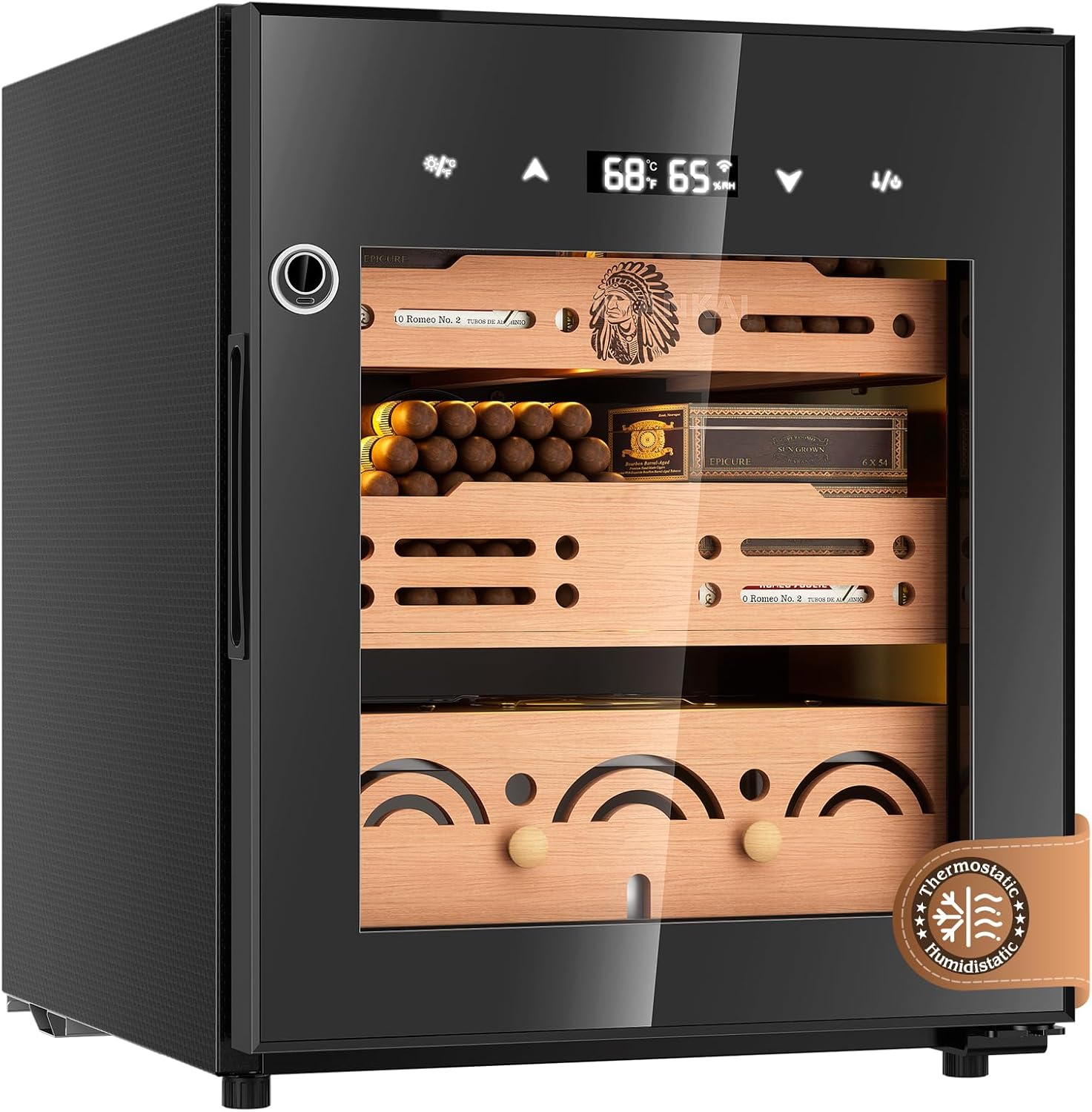 Amazon.com: FANKAI Electric Cigar Humidor Cabinet with Temperature ...