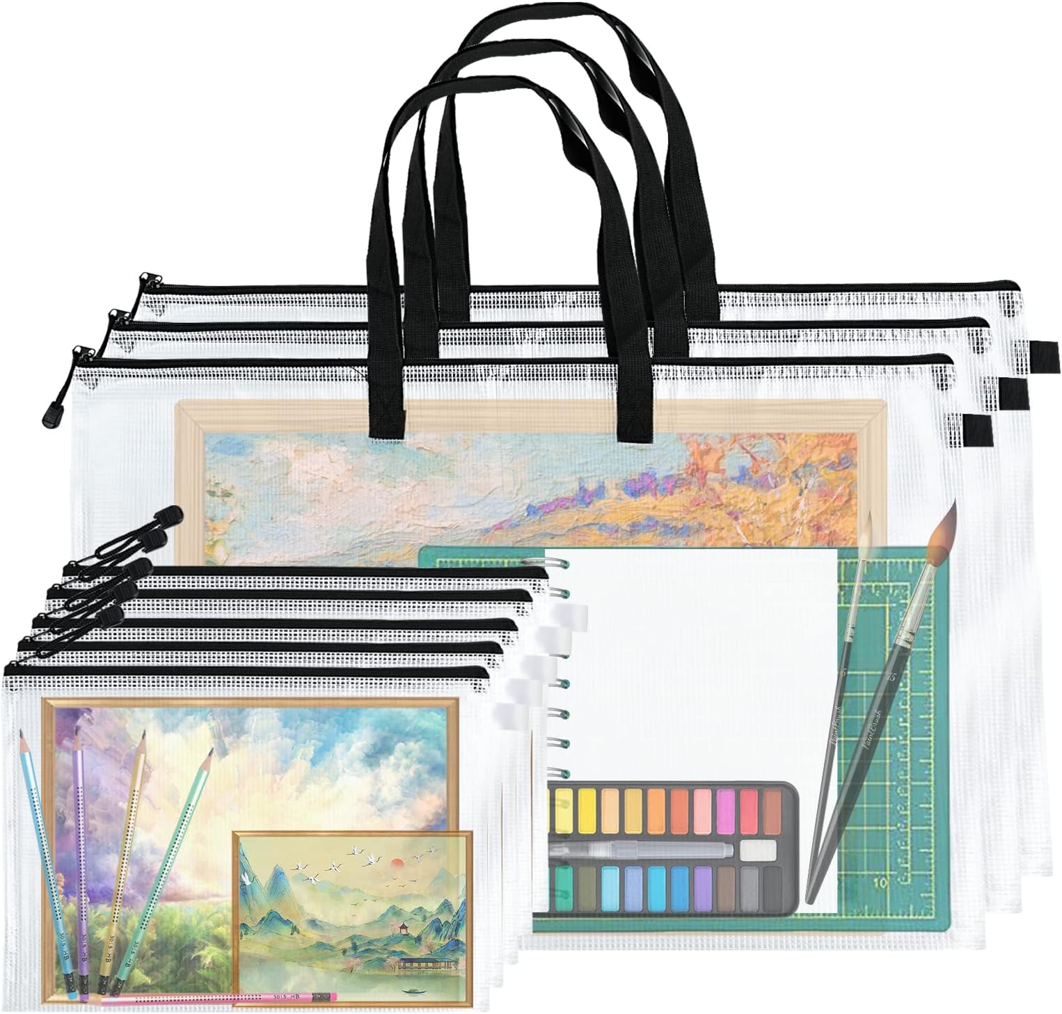 Amazon.com: Outus Art Portfolio Bag Poster Storage Bag Poster Board ...