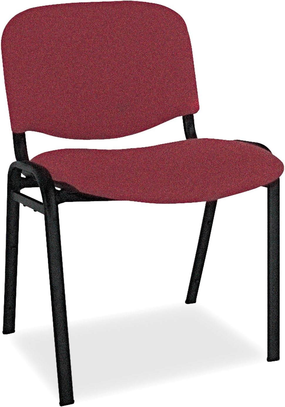 Amazon.com: Alera Reception-Style Stacking Chairs with Burgundy Fabric ...