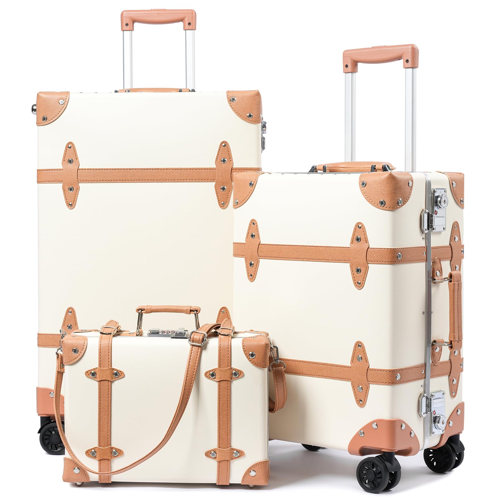 Amazon.com | universal trotter Luxury Vintage Style Luggage Set with ...