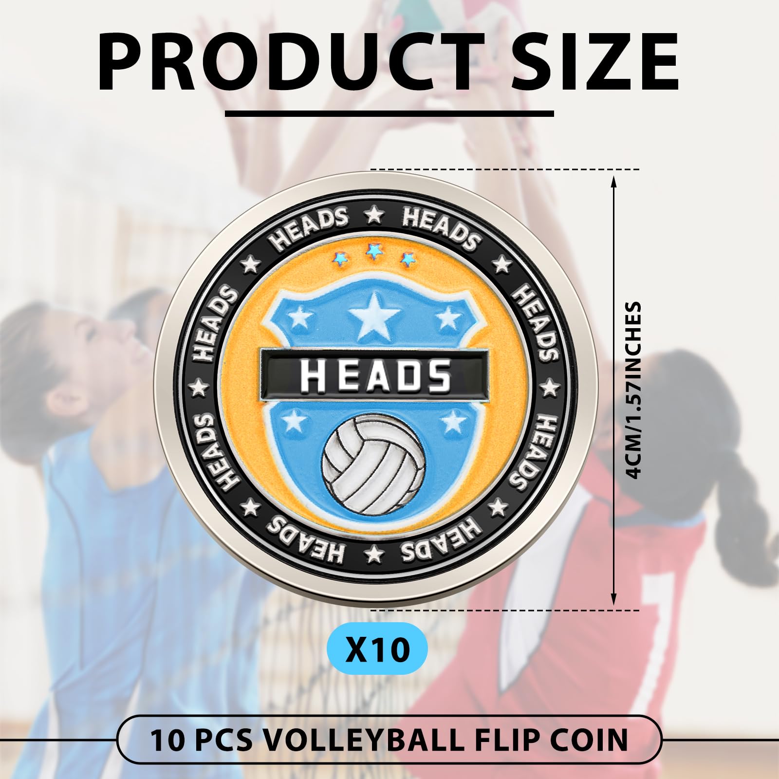 Snapklik.com : 10 Pcs Volleyball Flip Coin Referee Official Flip Coin ...