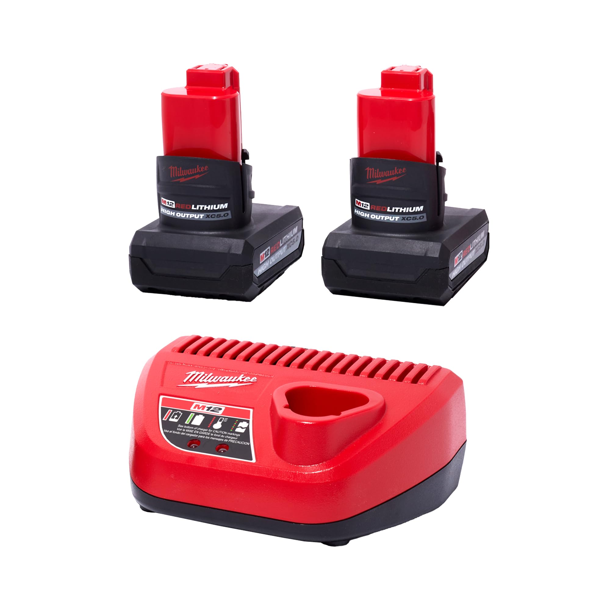 Amazon.com: Milwaukee M12 12V Lithium-Ion XC High Output 5.0 Ah Battery ...