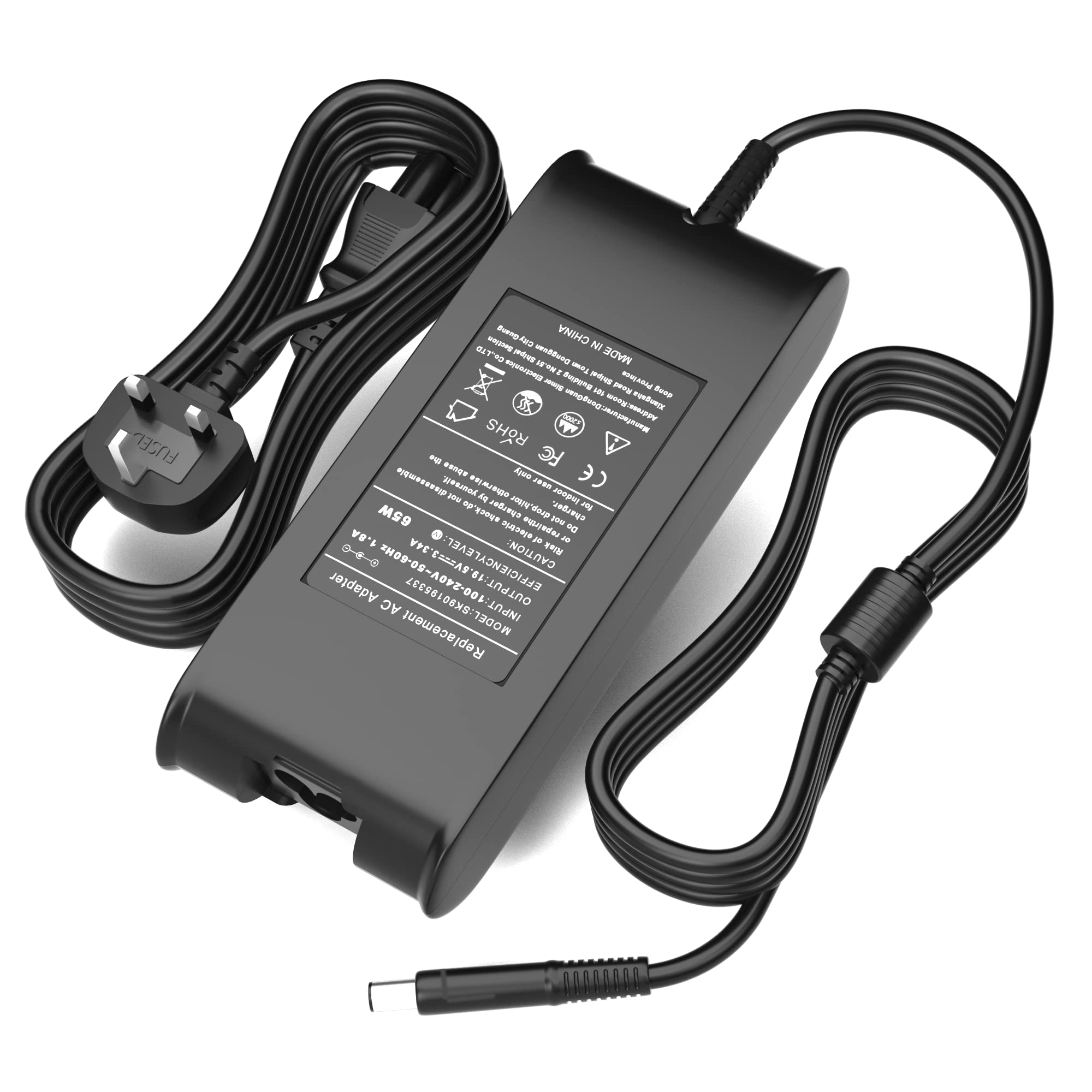 65W Dell Laptop Charger, for Dell Latitude 5480 E5440 E5470 E7440 5490 ...