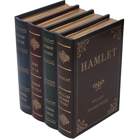 Amazon.com: Luqeeg Decorative Faux Book Box, Vintage Style Antique Book ...