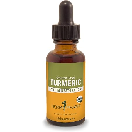 Amazon.com: Herb Pharm Certified Organic Turmeric Root Extract for ...
