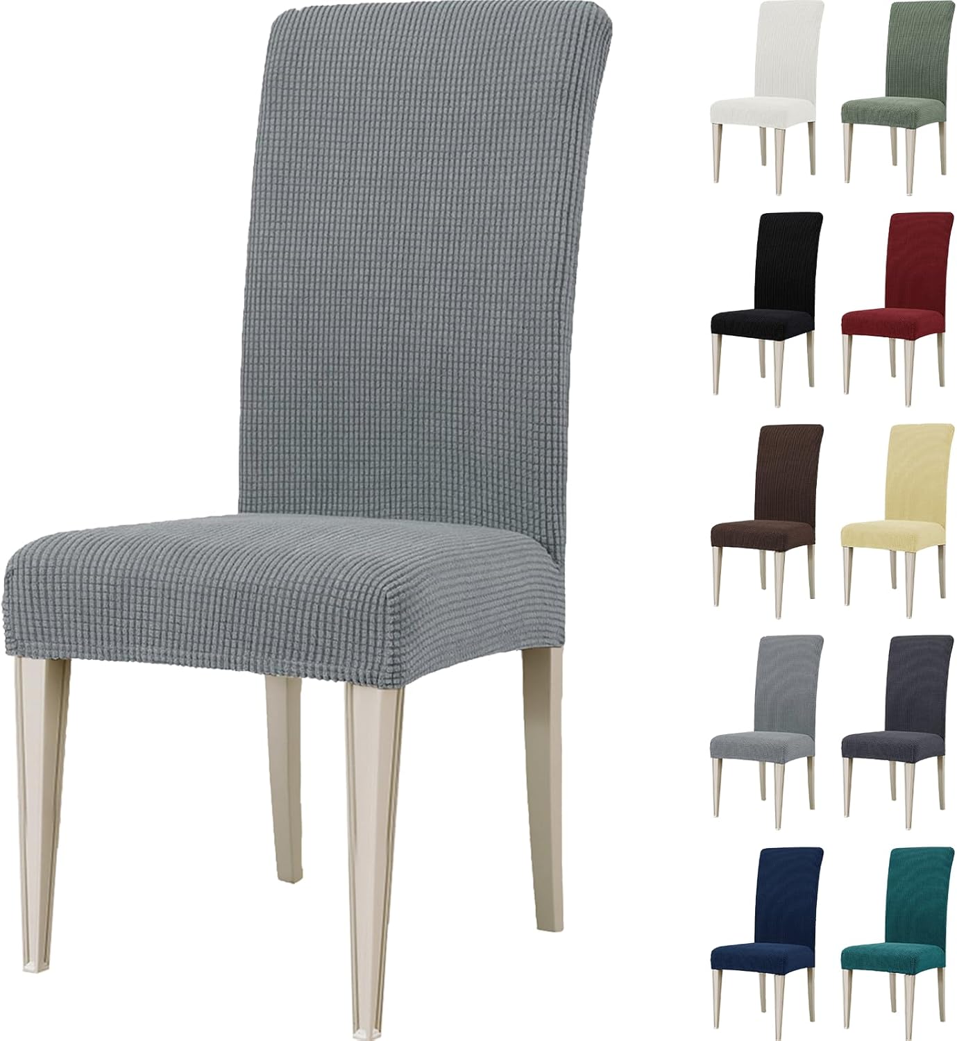 Ystyle Housse de Chaise 4 Pièces, Extensible Housse Chaise Salle à ...