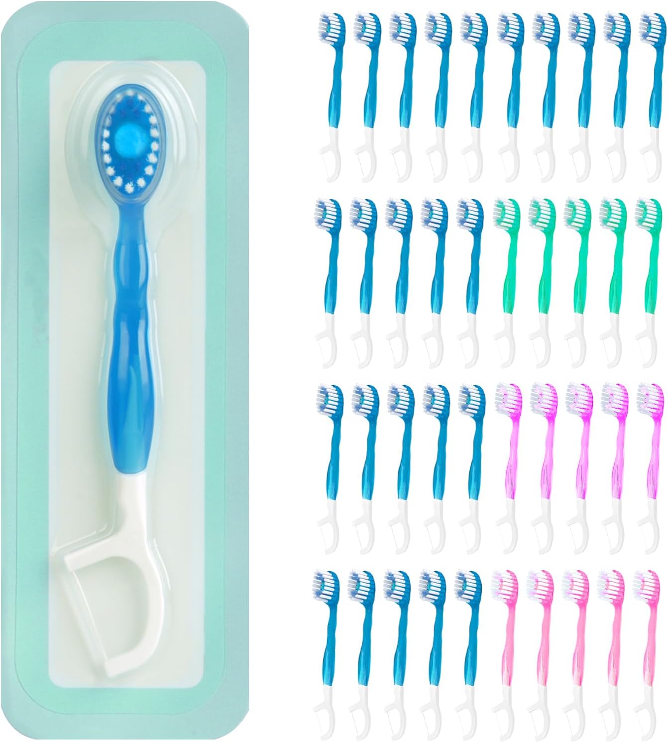 Amazon.com : Disposable Mini Travel Toothbrushes, 5-in-1 Pre-Pasted ...