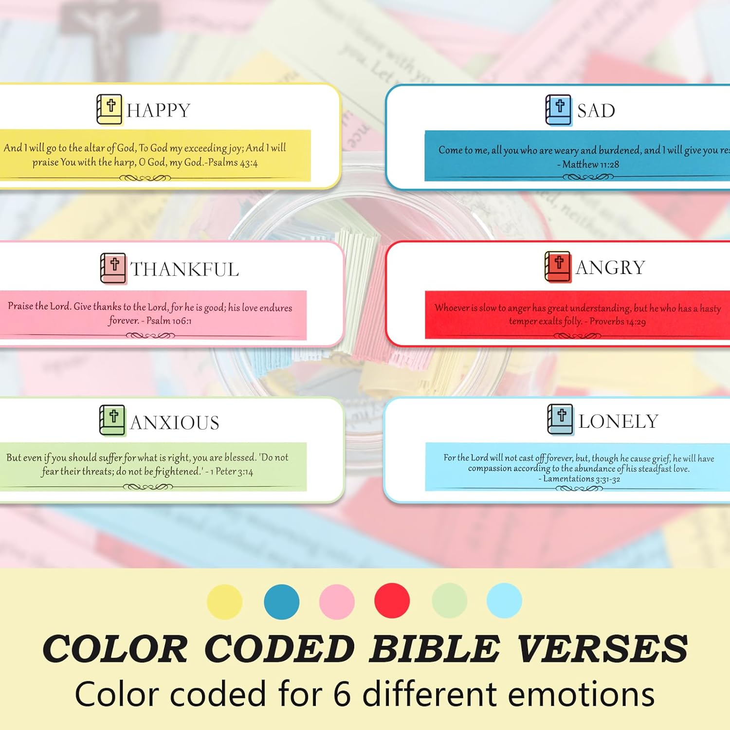 Bible Verses Jar, Read Me When Bible Verses Jar, Glass Bible Verses Jar ...