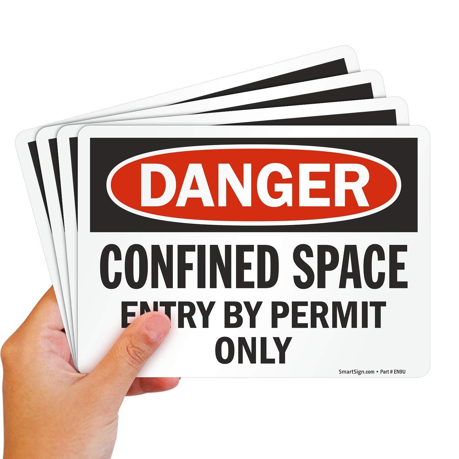 Amazon.com: SmartSign (Pack of 4) 5 x7 inch “Danger - Confined Space ...