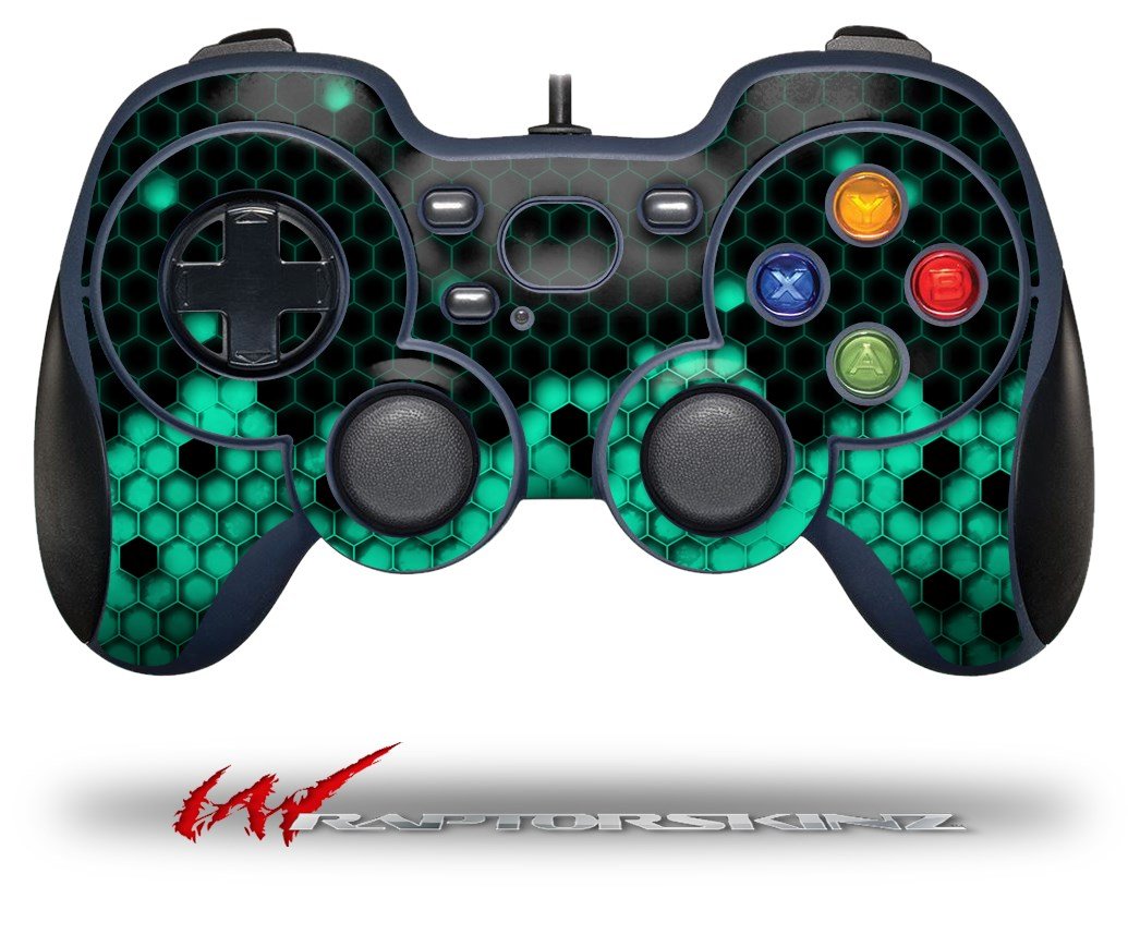 Amazon.com: HEX Seafoan Green - Decal Style Skin fits Logitech F310 ...