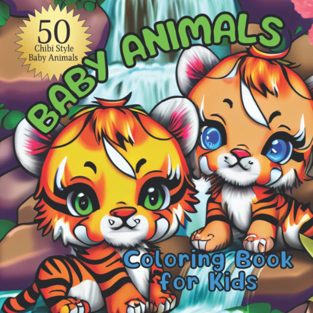 Baby Animals: Coloring Book For Kids: Haley, A.B.: 9798365955462 ...