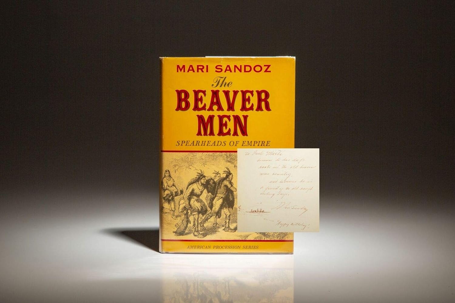 Mari Sandoz / The Beaver Men Spearheads of Empire Signed 1st Edition ...