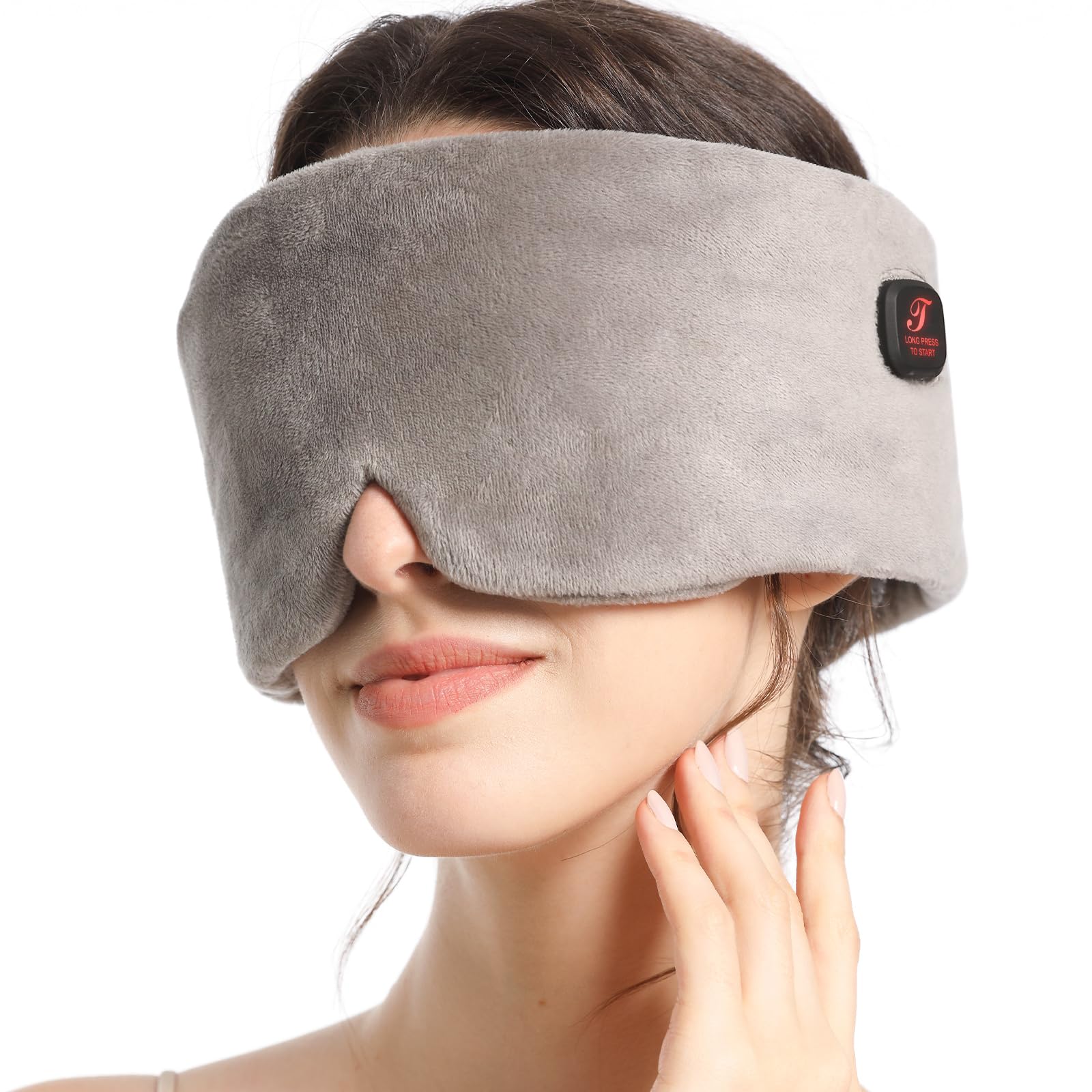 Heated Eye Mask Cordless, 2500mAh Warm Eye Compress for Dry Eyes ...