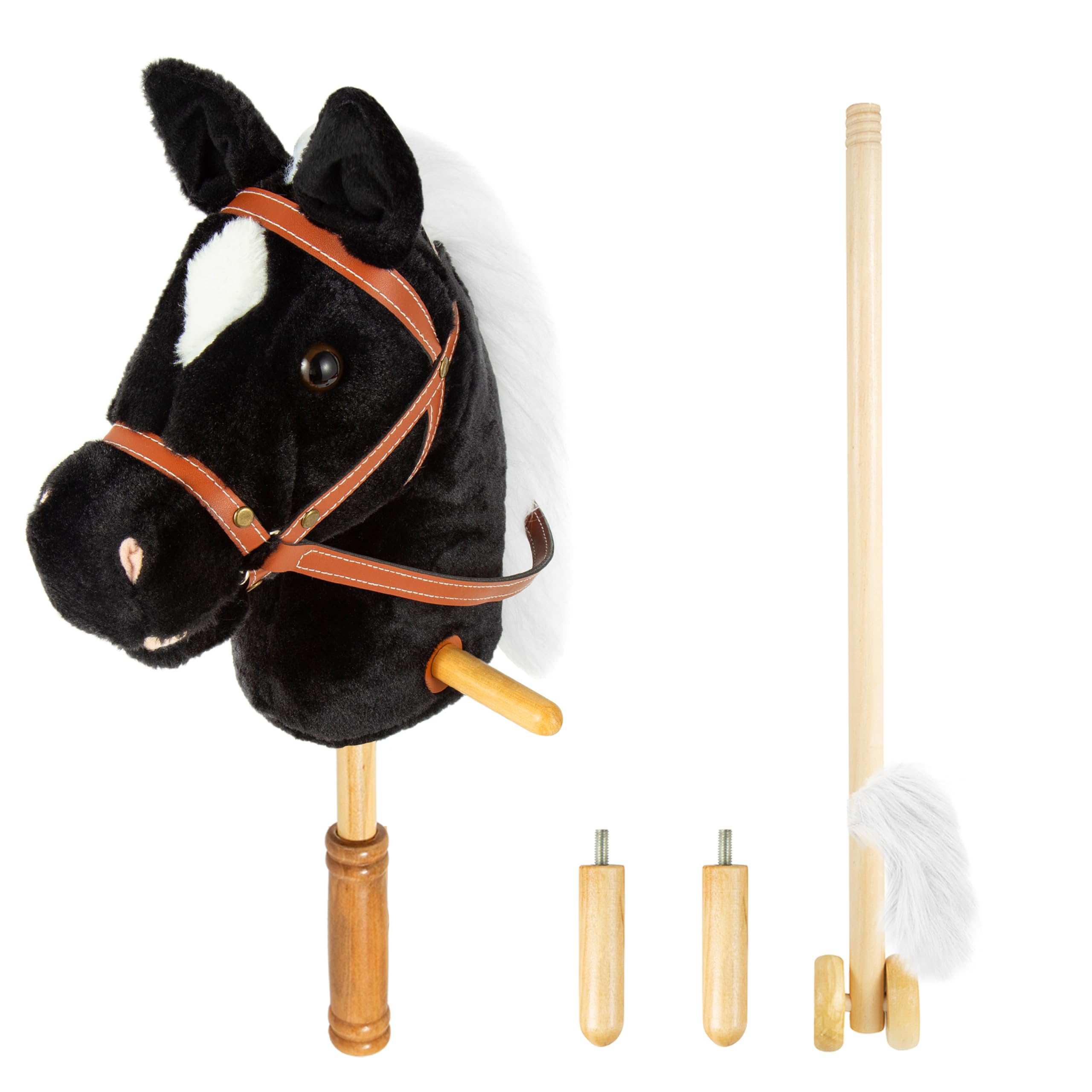 Amazon.com: Morytale Stick Hobby Horse Riding Toy, Plush Horse for ...