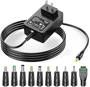 Amazon.com: Basicvolt 9V 3A Power Adapter Center Positive Power Supply ...