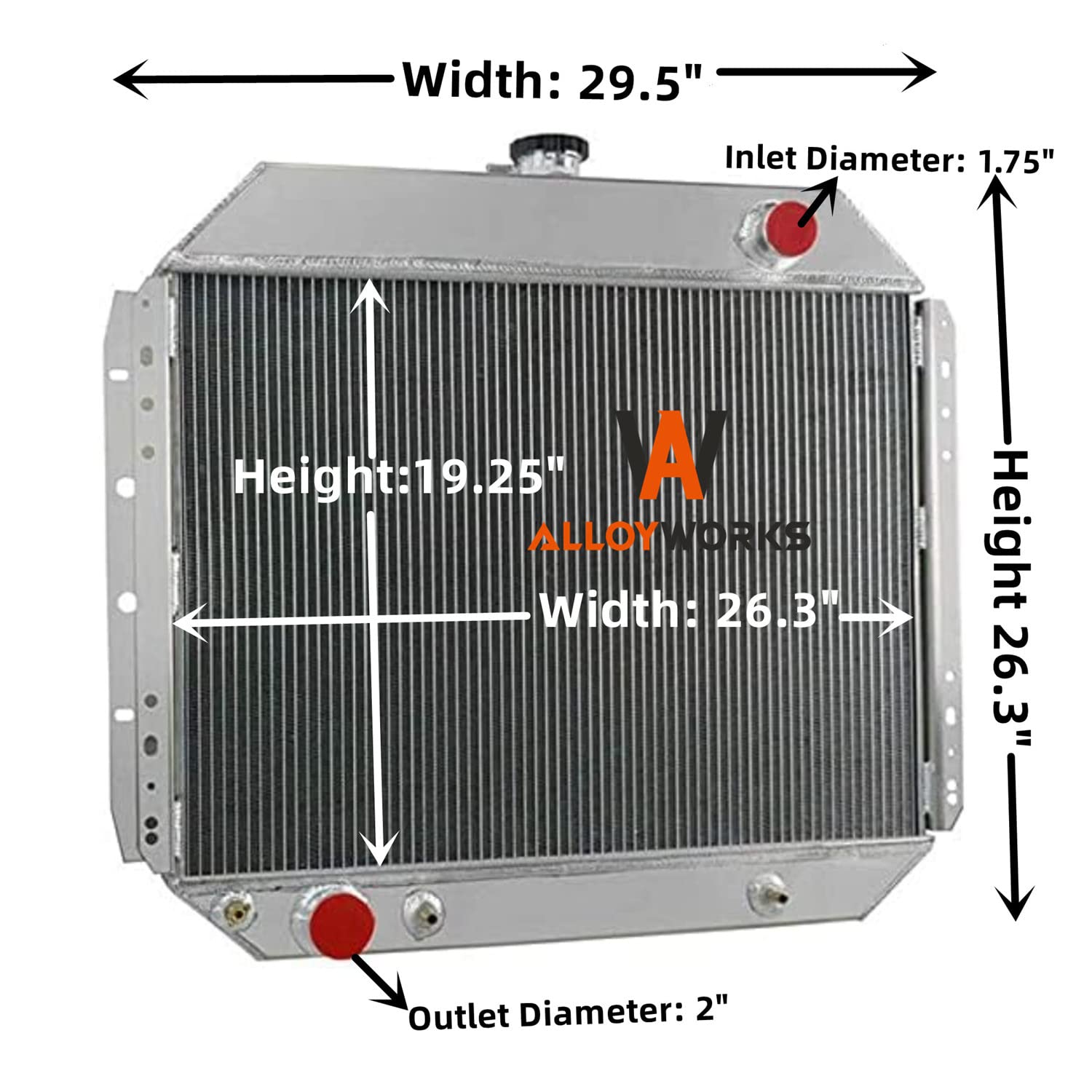 CC433 Radiator for 1966-1979 Ford Trucks F100 F150 F250 F350 1978-1979 ...