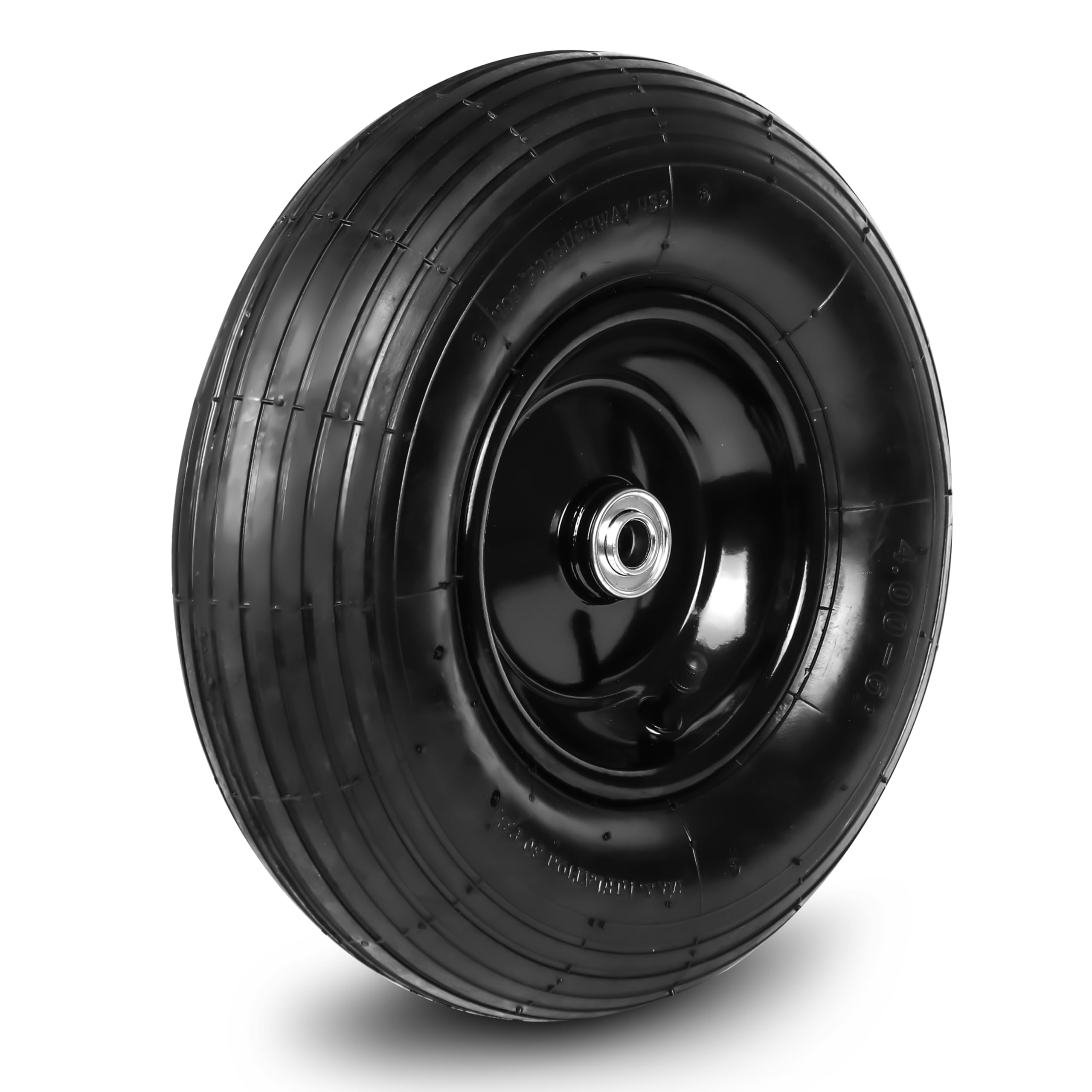 13 Inch 1 PC Rubber Pneumatic Replacement Tires and Wheels 4.00-6 with ...