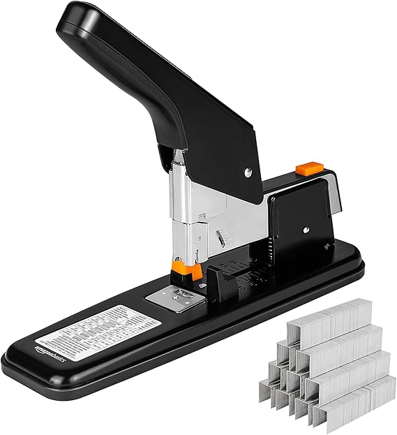 Amazon Basics Heavy-Duty Stapler, 210 Sheets, Black : Amazon.co.uk