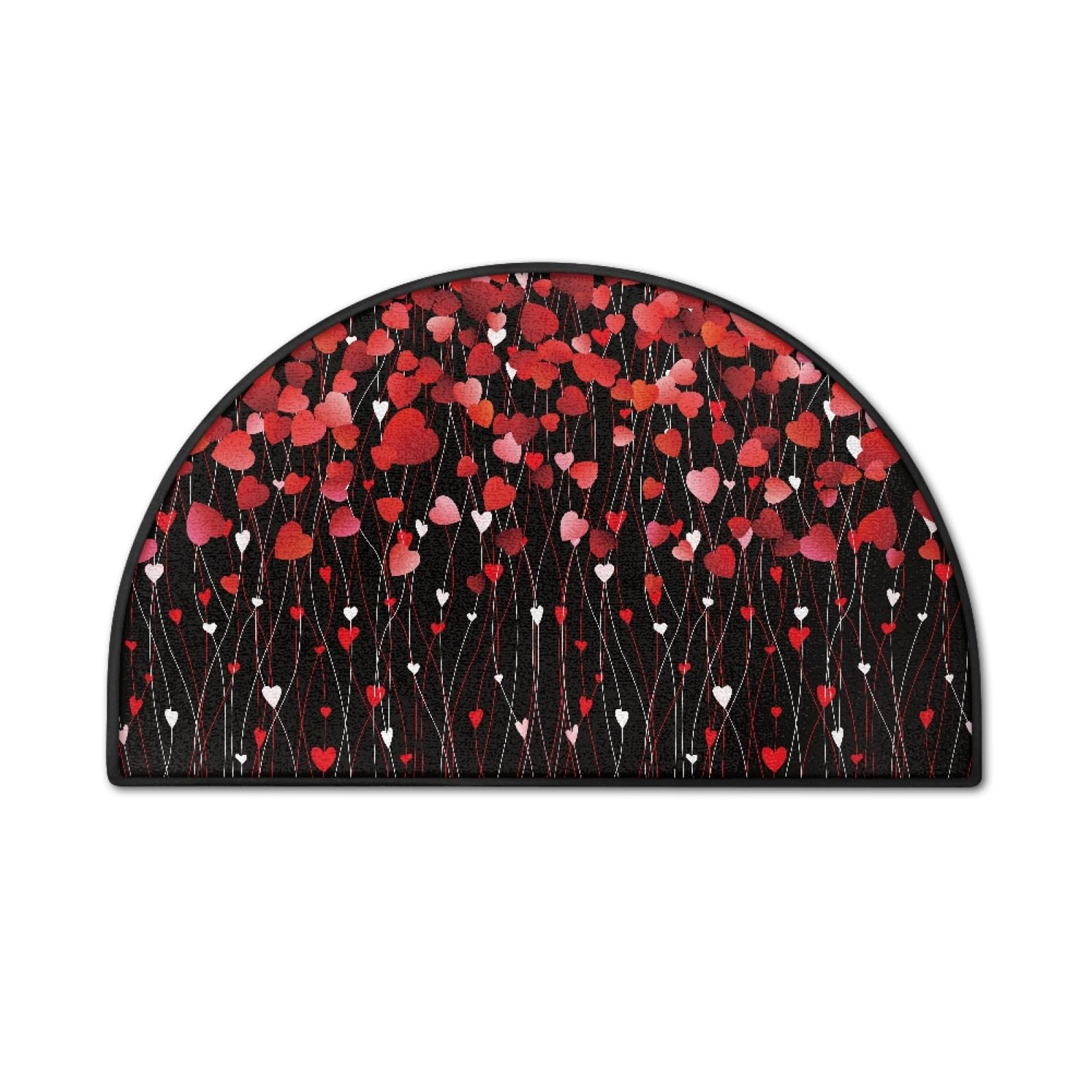 Amazon.com: NETILGEN Valentines Day Heart Kitchen Mats for Floor ...