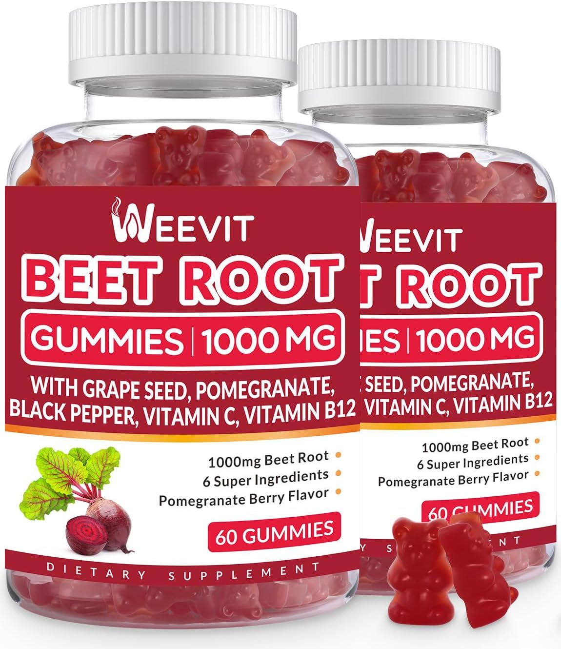 Amazon.com: Beet Root Gummies, Nitric Oxide Supplement for Men Women ...