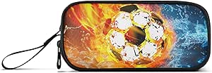 Amazon.com: DVGMBXY Football Fire Pencil Case Box for kids Teens Boys ...