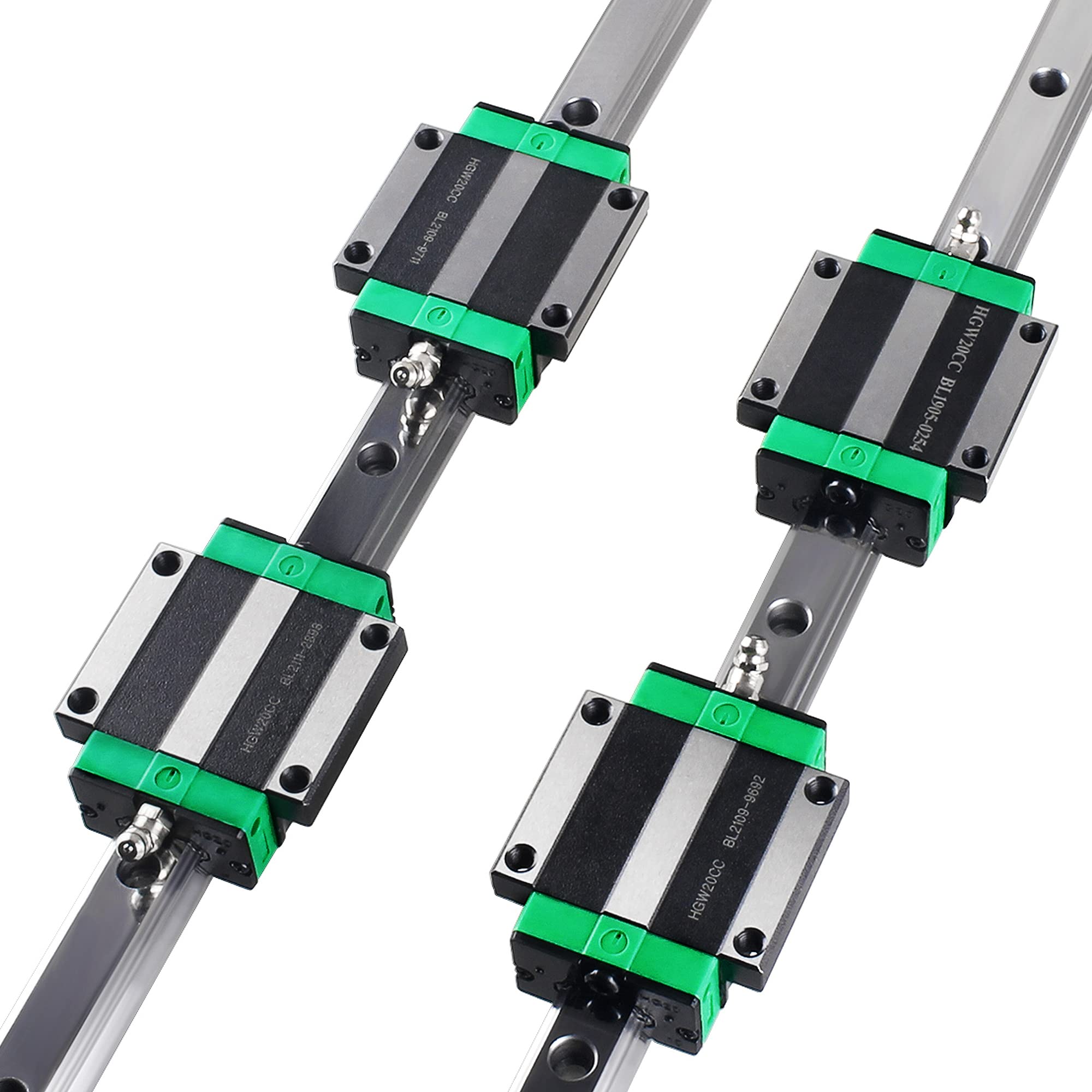Guide Lineari Hgr20 400 Mm Con Pattini - Per CNC E Macchine ...