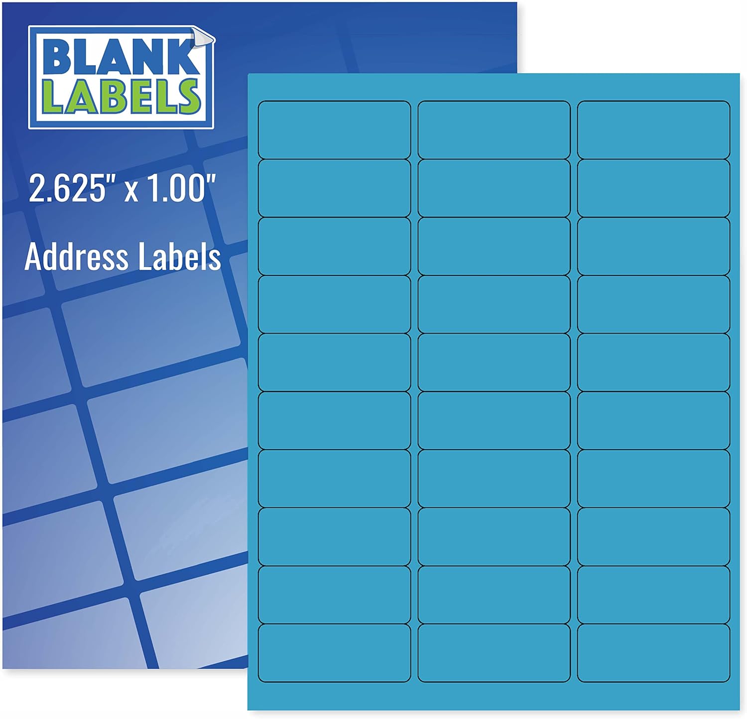 Amazon.com : Blanks Labels Fluorescent Blue FBA & Mailing Labels from ...
