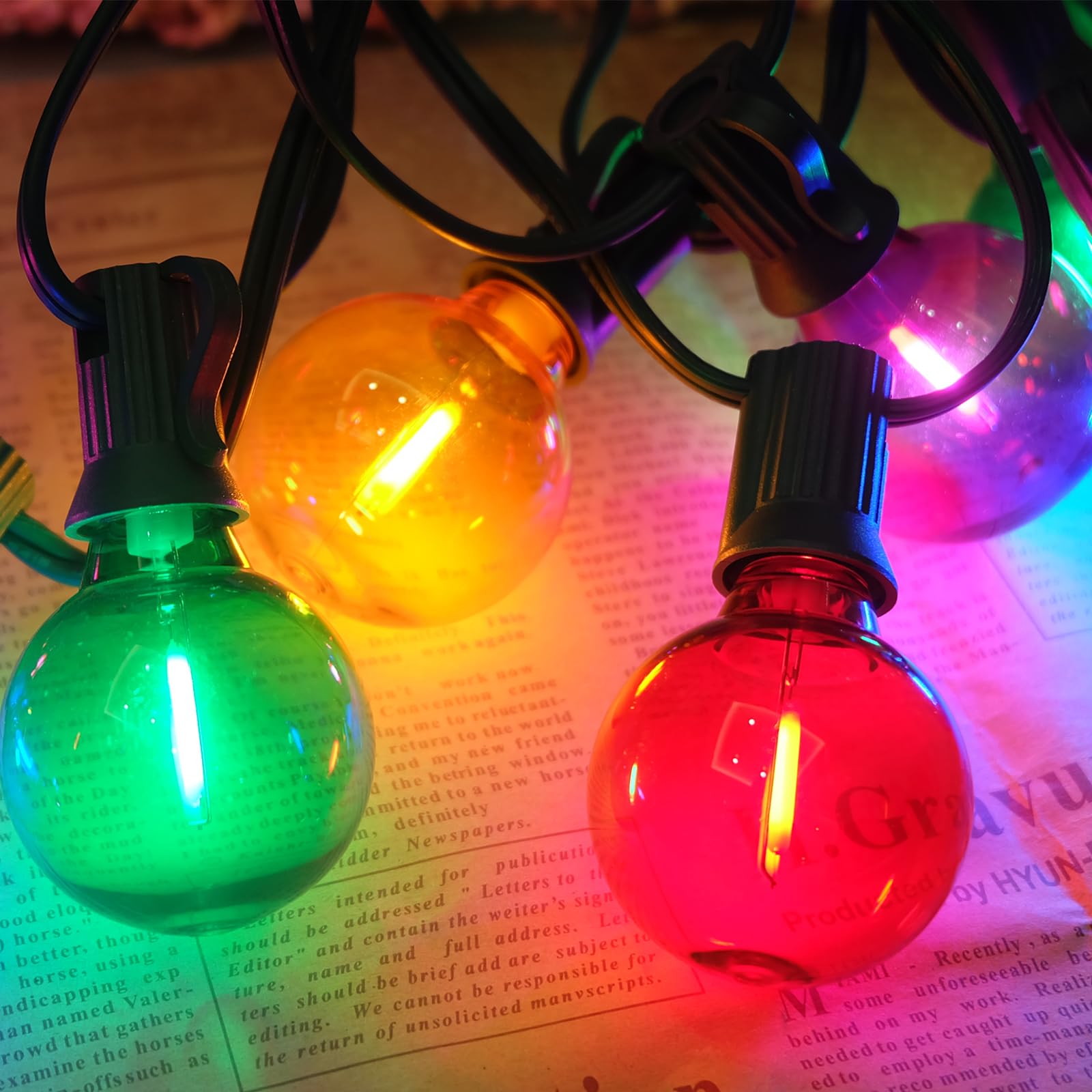 Round Led Christmas Light Bulb