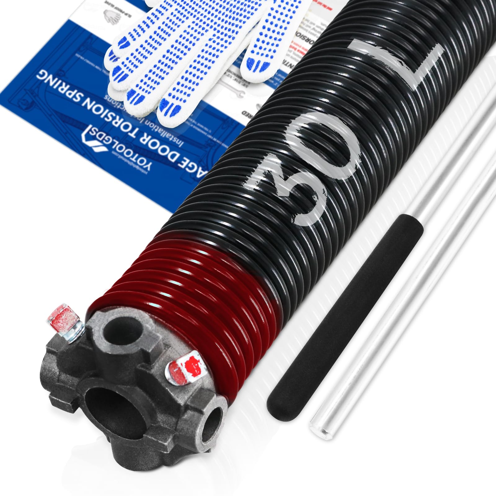 Amazon.com: YoToolGDS Left Hand Wind（Black Cone）2" Garage Door Torsion ...