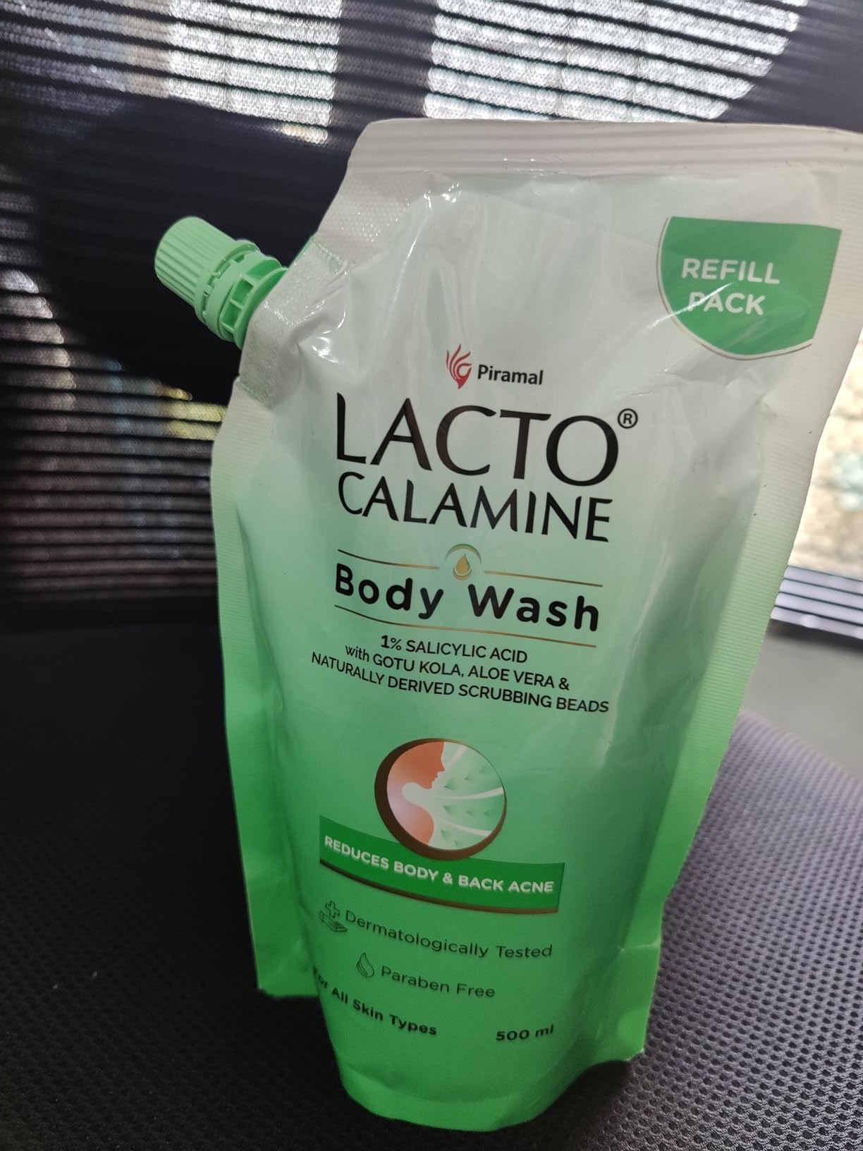 Buy Lacto Calamine 1% Salicylic Acid Body Wash Refill Pouch | 500ml ...