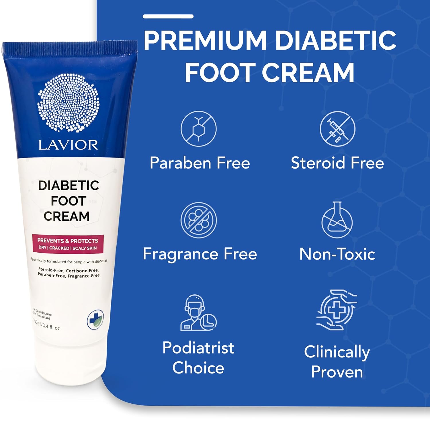 Lavior Crema para pies diabéticos – Hidratación y alivio intensivos ...