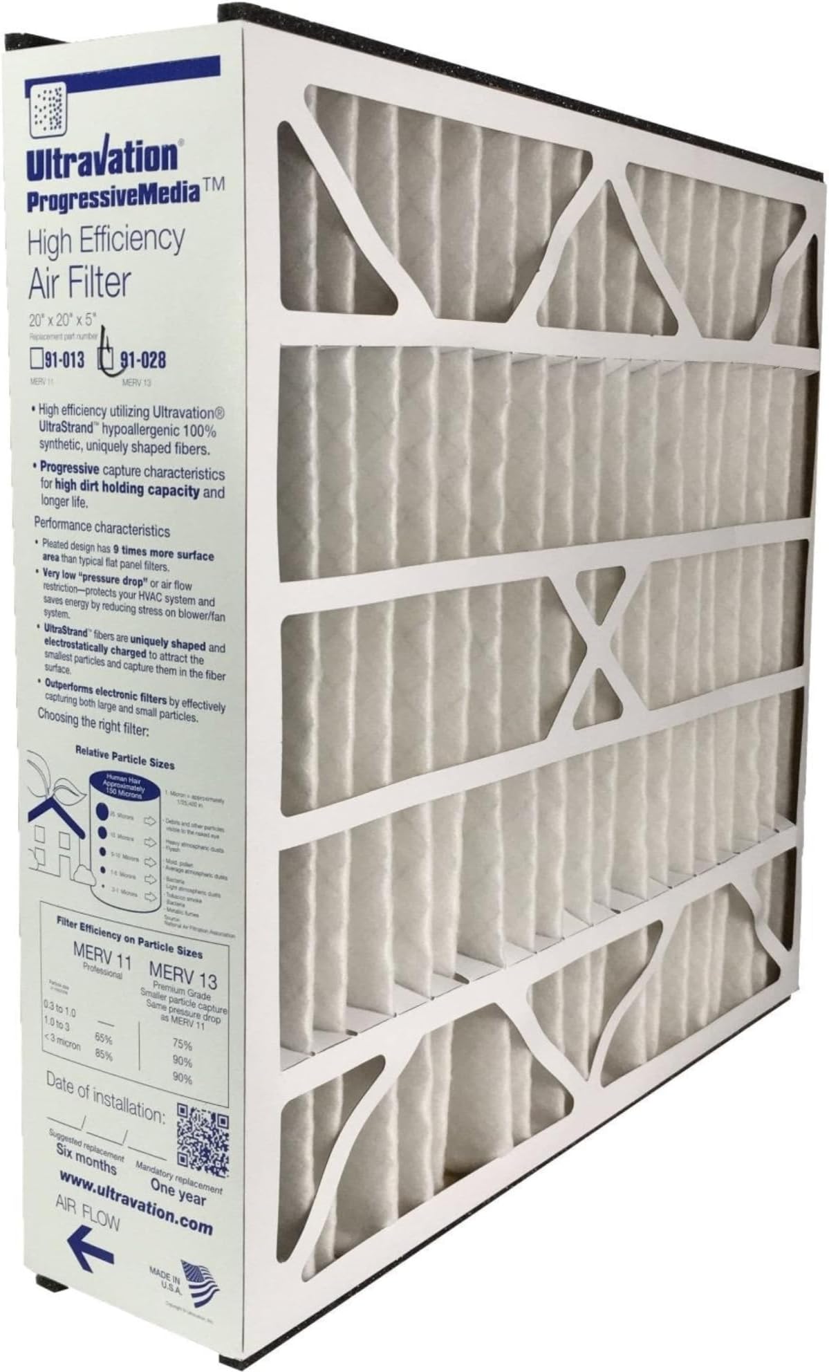 Ultravation 91-012 | MERV-11 16x20x5 Filter - Amazon.com