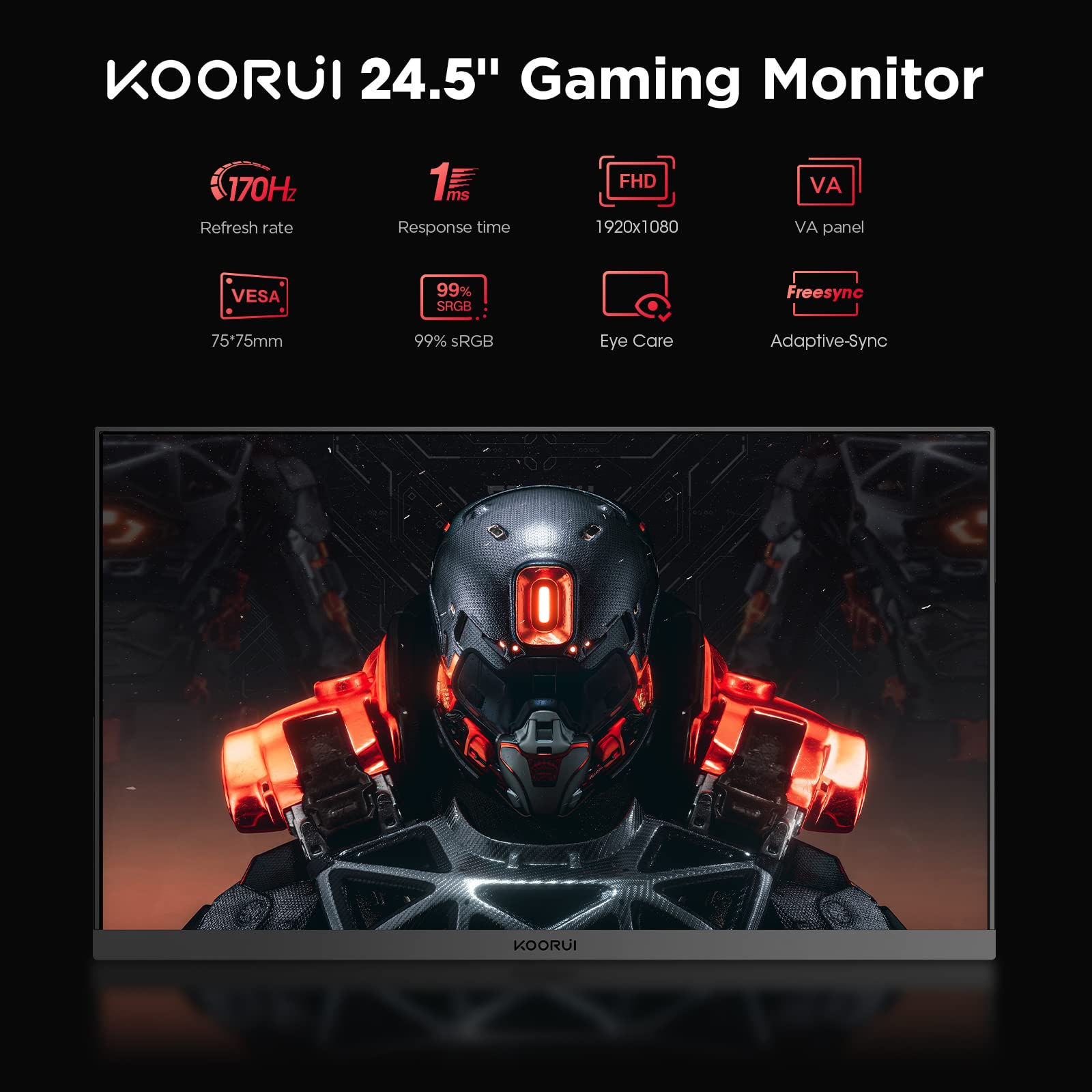 KOORUI 24.5 Inch FHD Gaming M...B0BNDZWC3L | Encarguelo.com