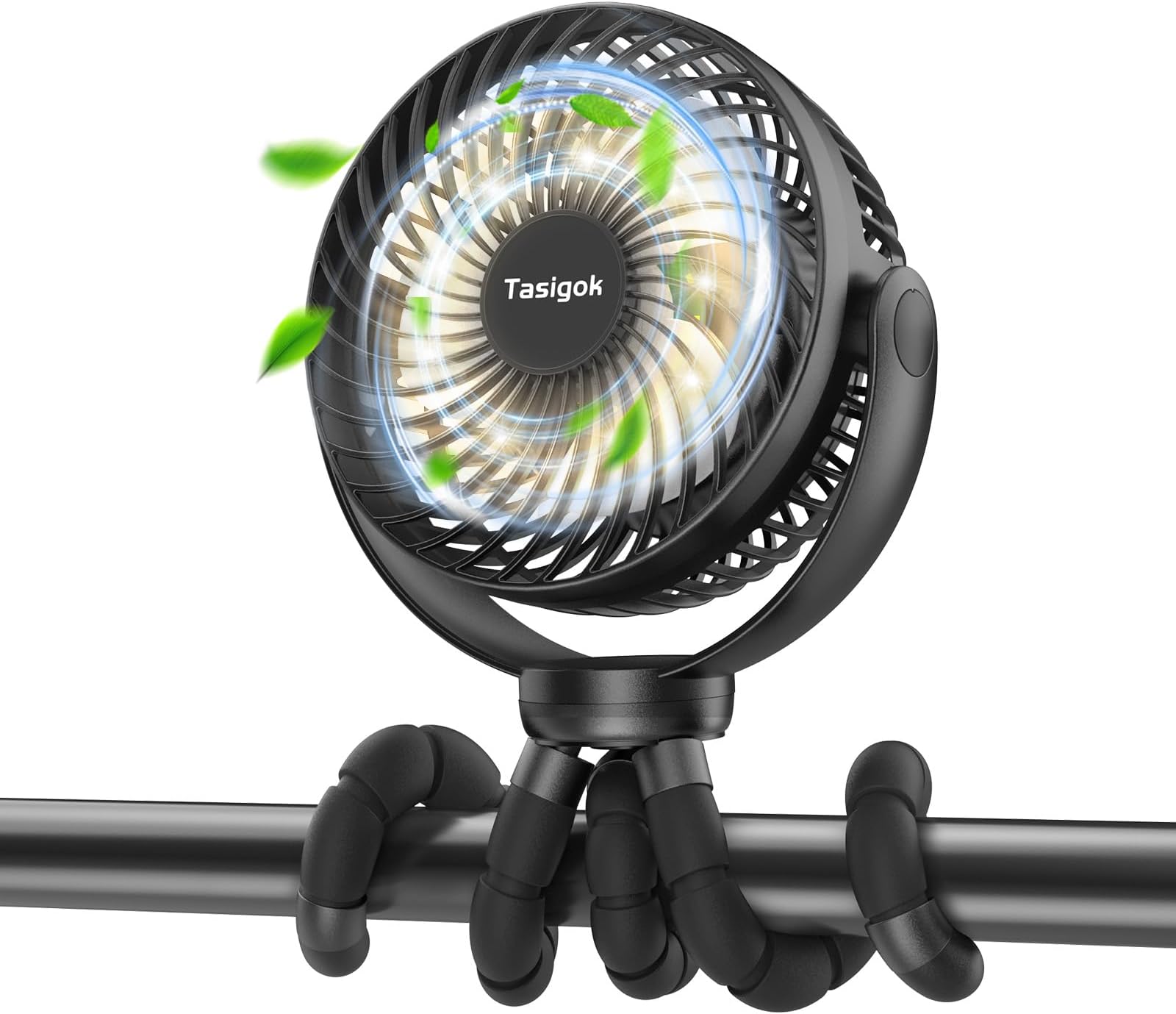 Amazon.com: SWEETFULL Portable Stroller Fan, with Display 4000mAh ...