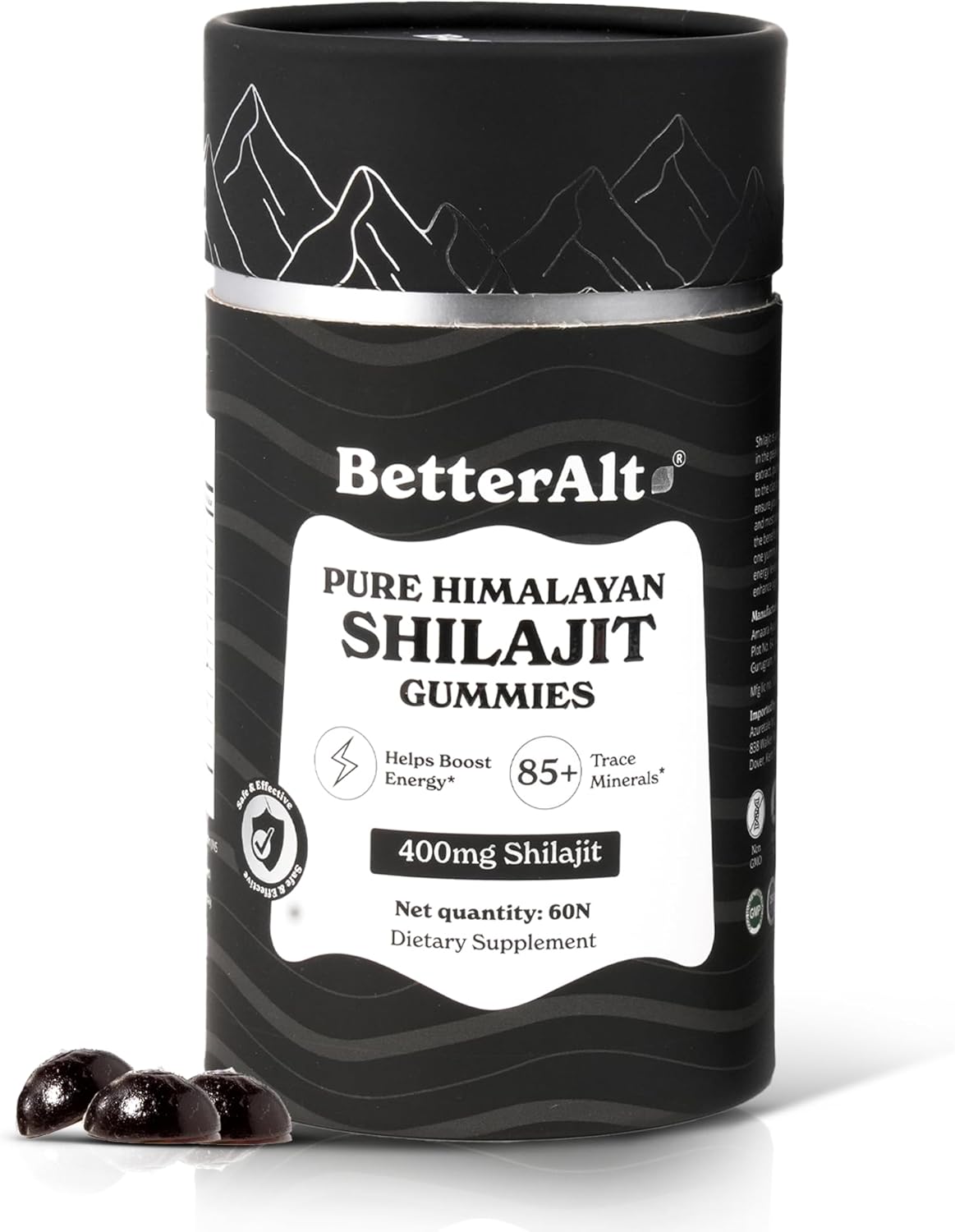Better Alt Resina pura Shilajit del Himalaya, paquete de 2 porciones de ...