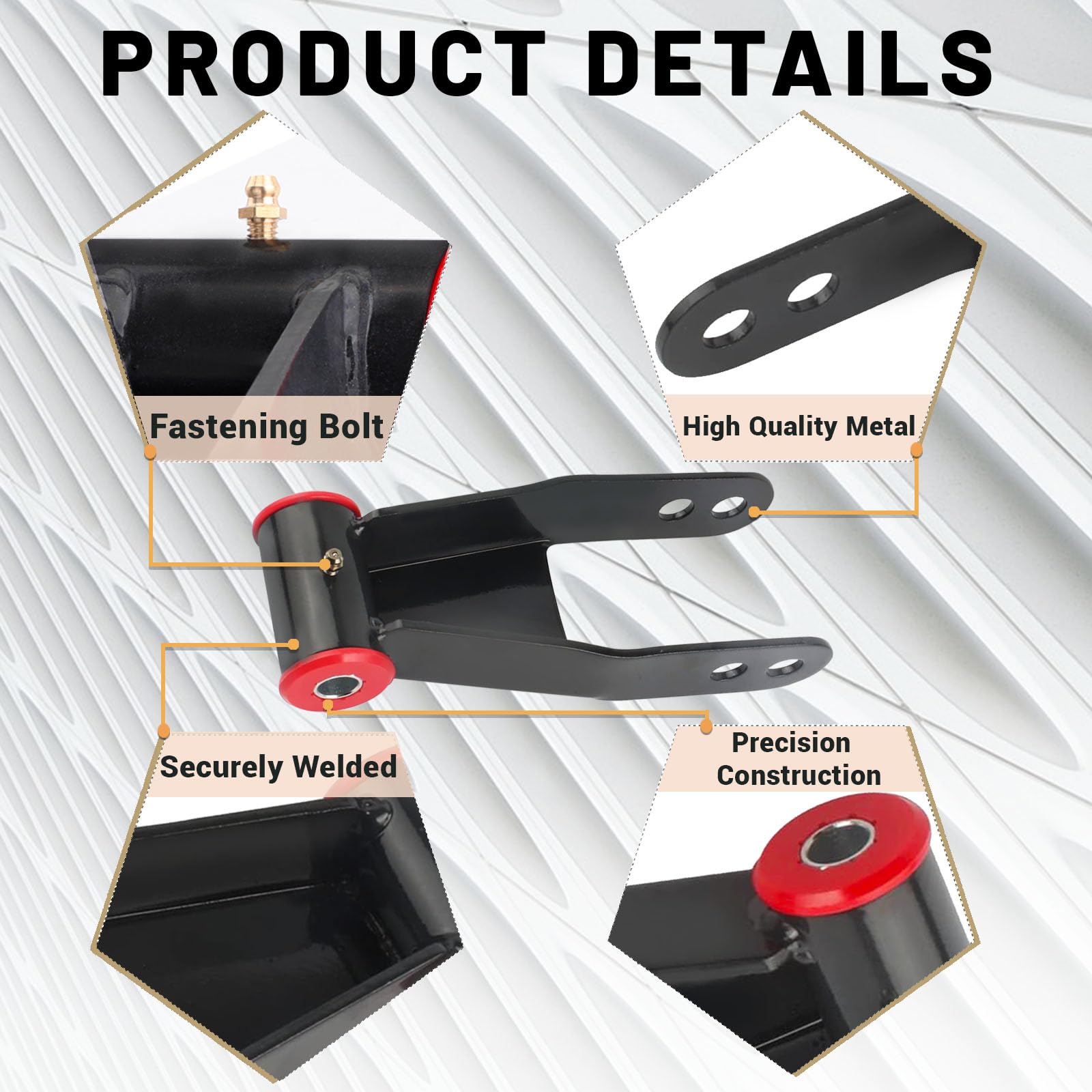 Snapklik.com : 2" Suspension Rear Drop Lowering Shackle Kit Compatible