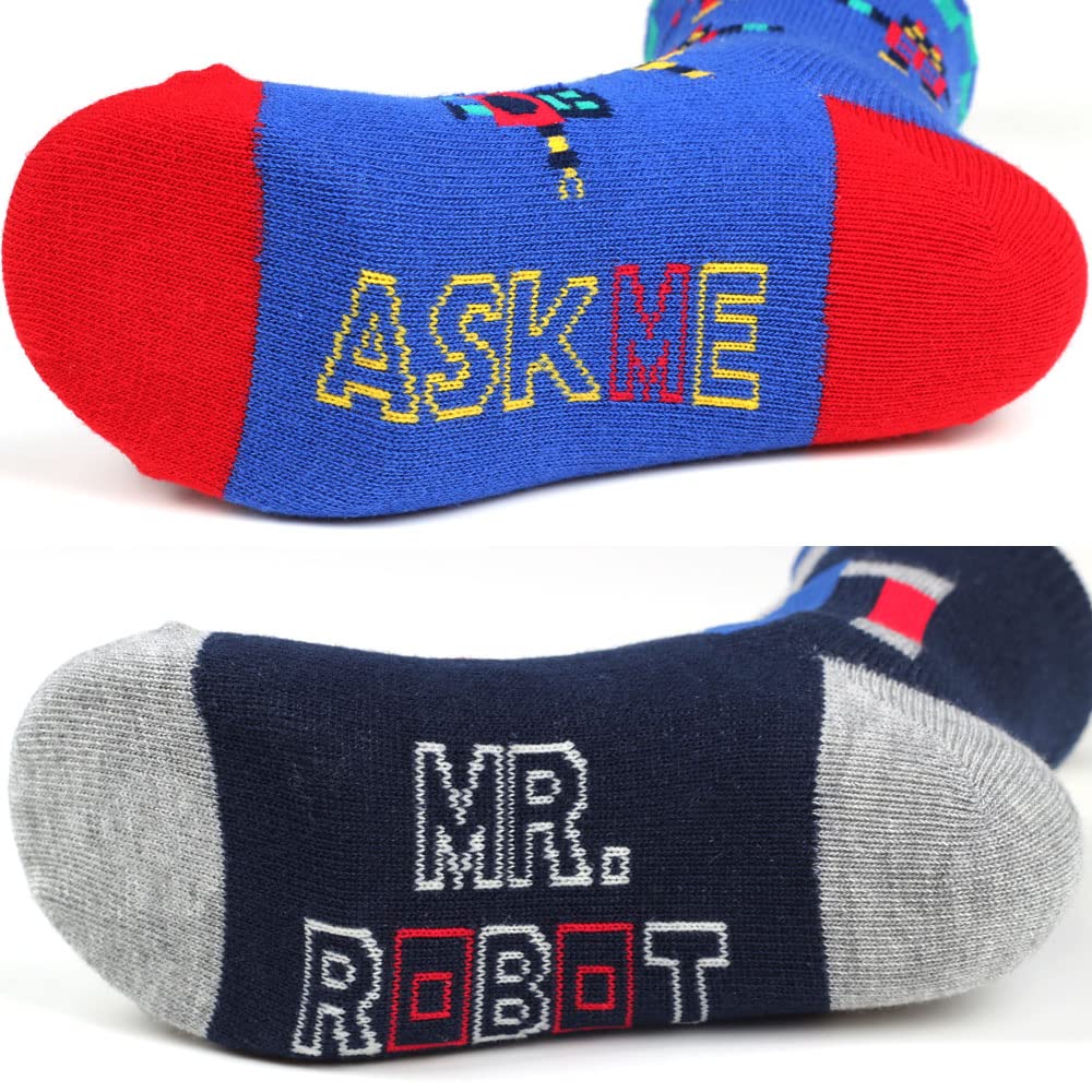 Snapklik.com : COTTON DAY Kids Boys Fun Novelty Crew Socks Colorful ...