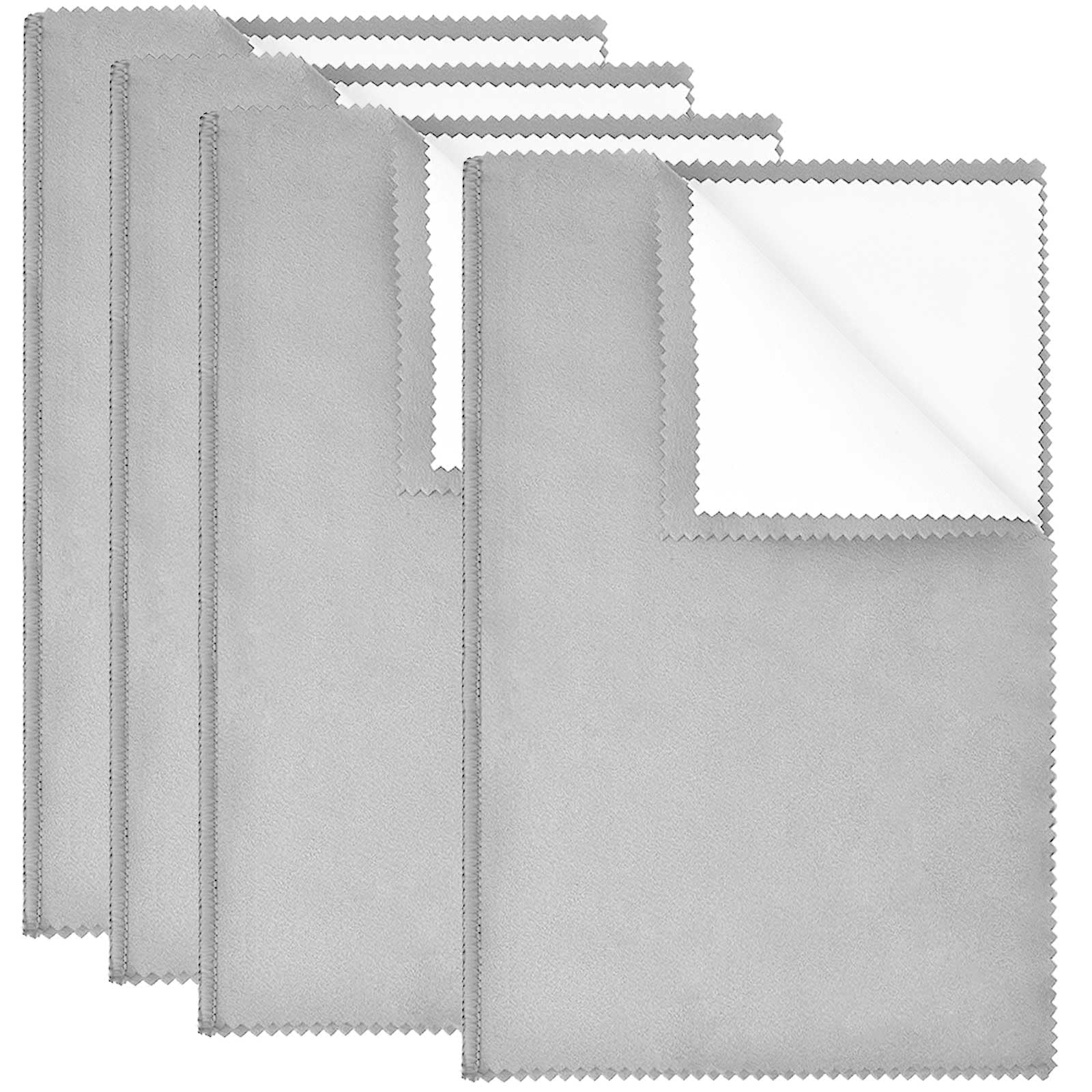 Amazon.com: SEVENWELL 4pcs Jewelry Polishing Cleaning Cloth Large 10 ...