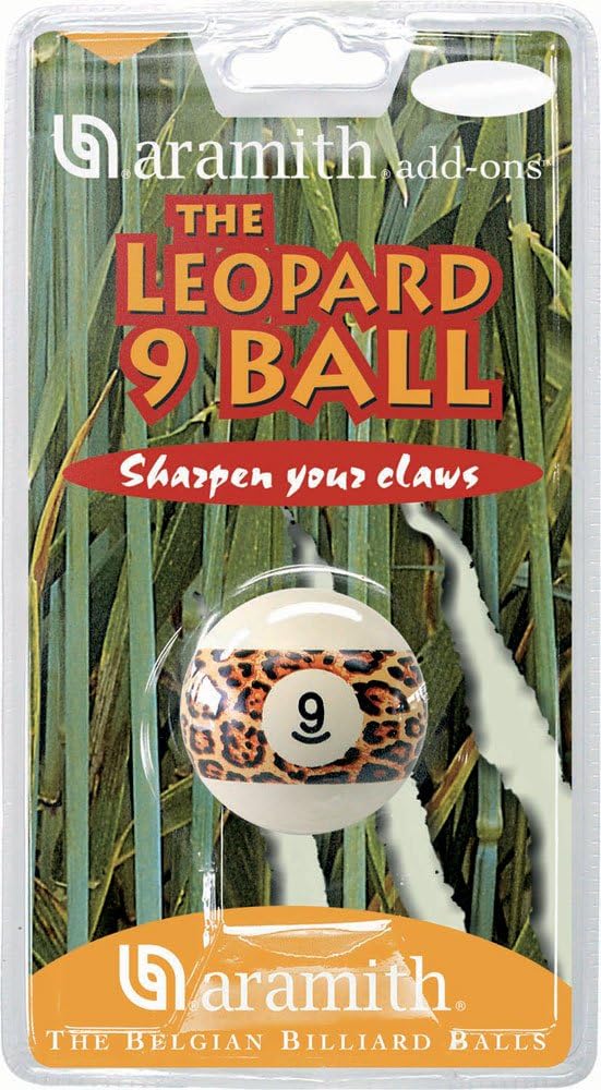 Amazon.com : Aramith Billiard Balls Leopard 9 Ball : Pool Table And ...