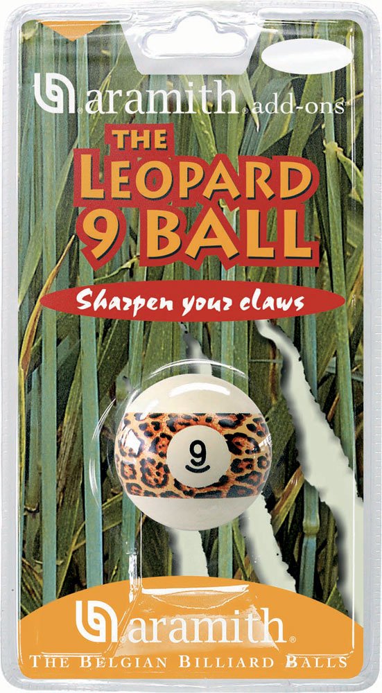 Amazon.com : Aramith Billiard Balls Leopard 9 Ball : Pool Table And ...