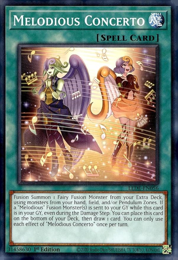 Amazon.com: YU-GI-OH! Melodious Concerto - LEDE-EN056 - Common - 1st ...