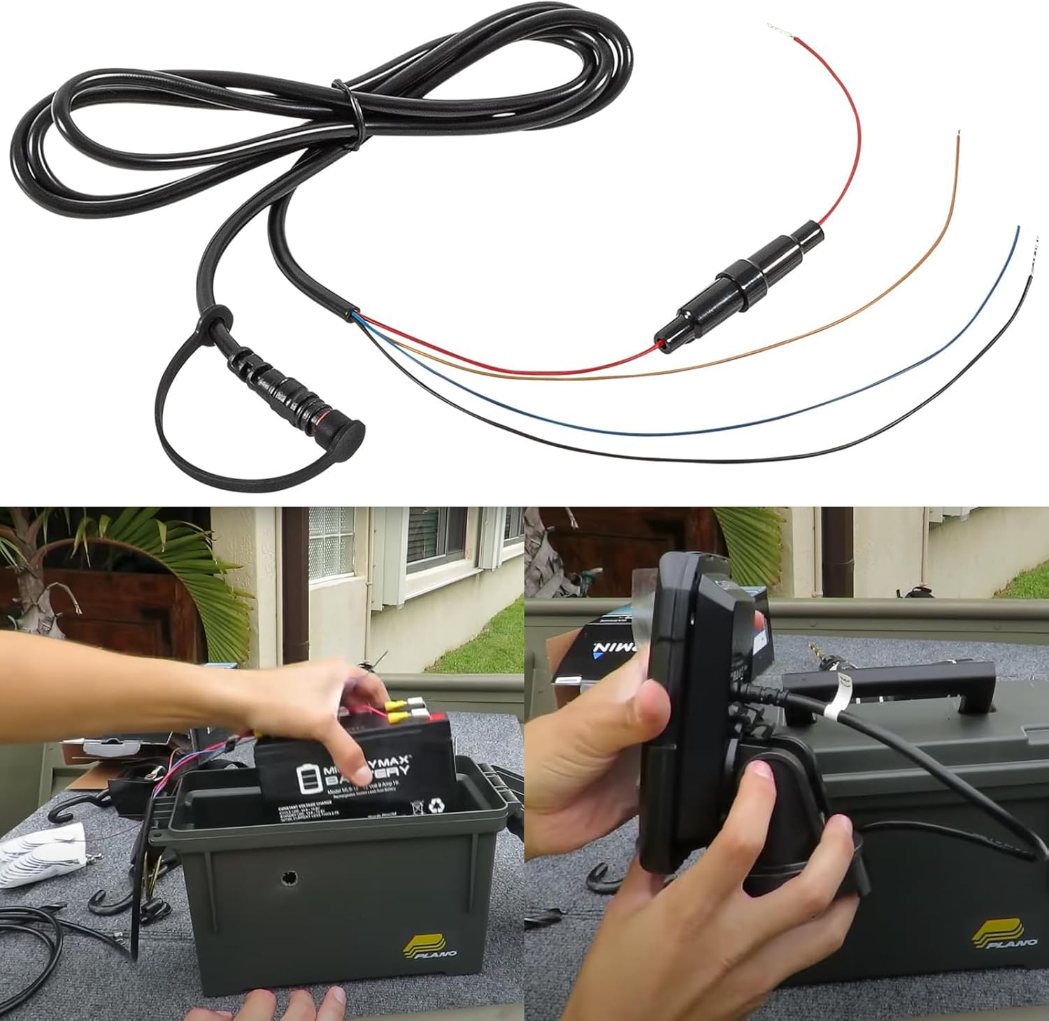 Amazon.com: 010-12199-04 4-Pin Power Cable Quick Connect Adaptor Fits ...