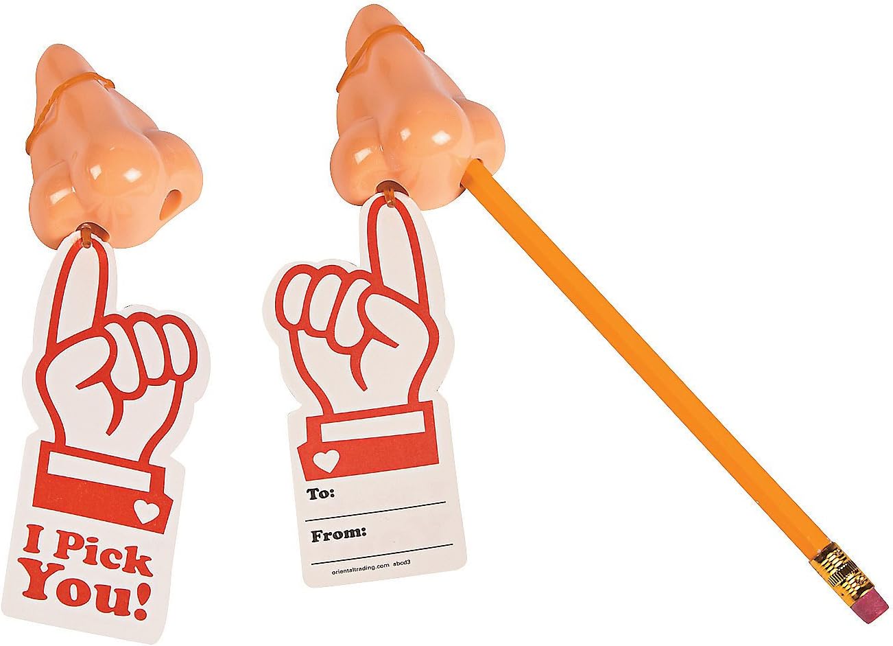 Amazon.com: I Pick You Nose Pencil Sharpeners with Valentine's Day ...
