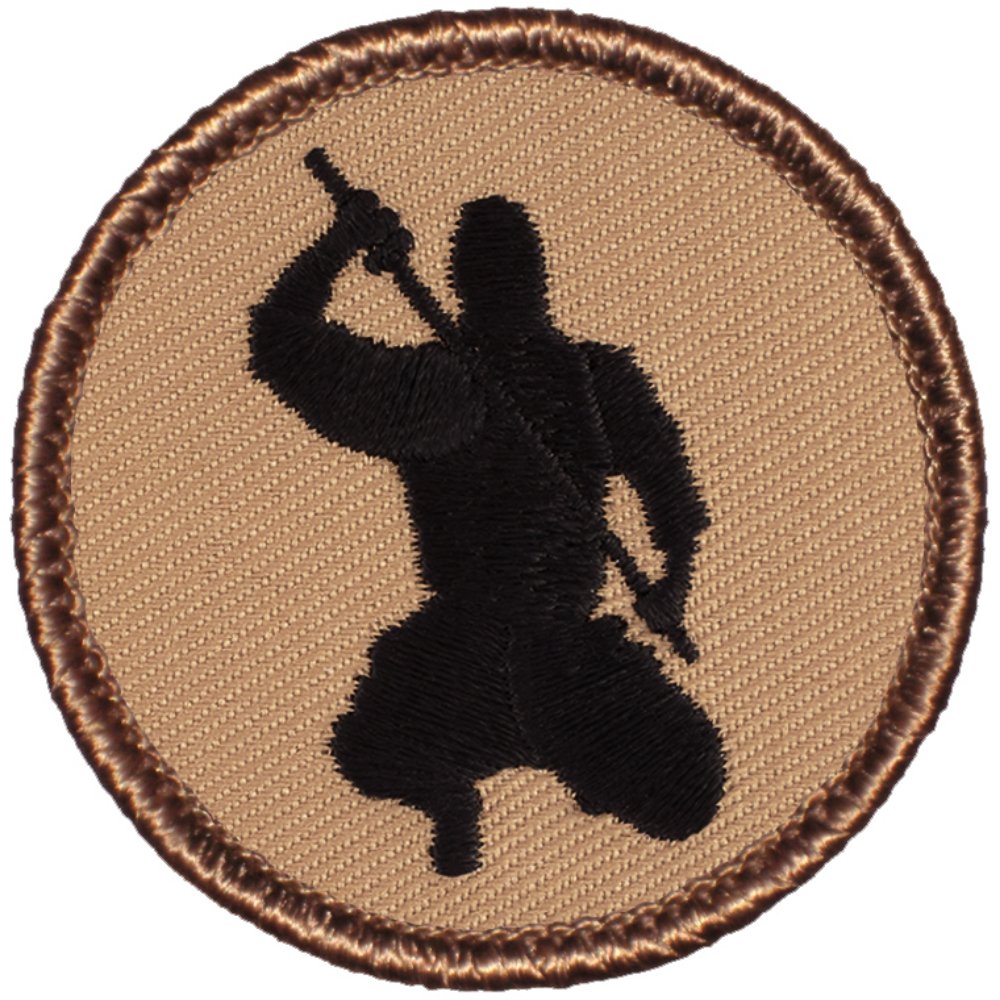 Amazon.com: Ninja Silhouette Patrol Patch - 2" Diameter Round ...