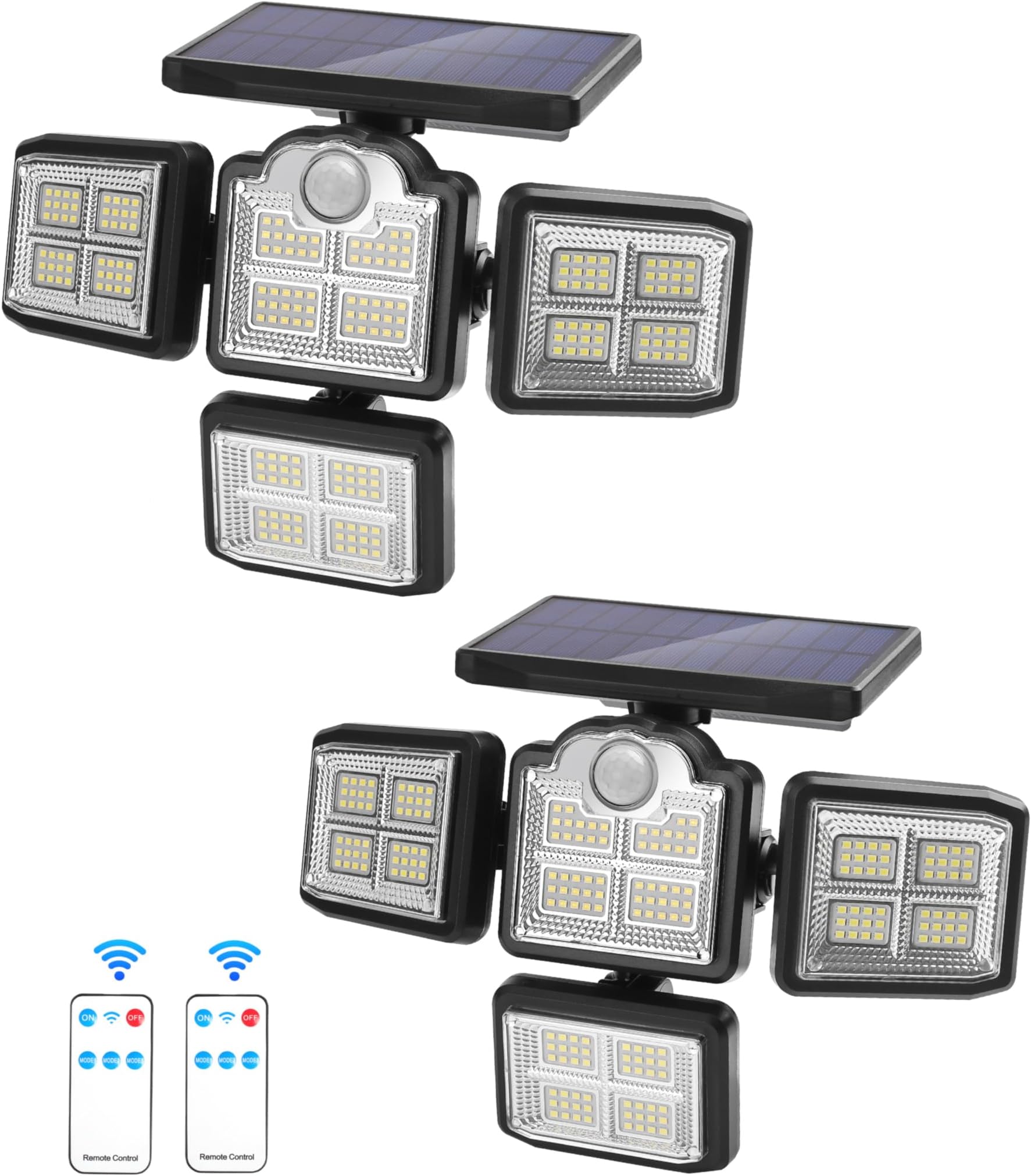 Adgustar Solar Outdoor Light with Light Reflector Motion Sensor IP65 ...