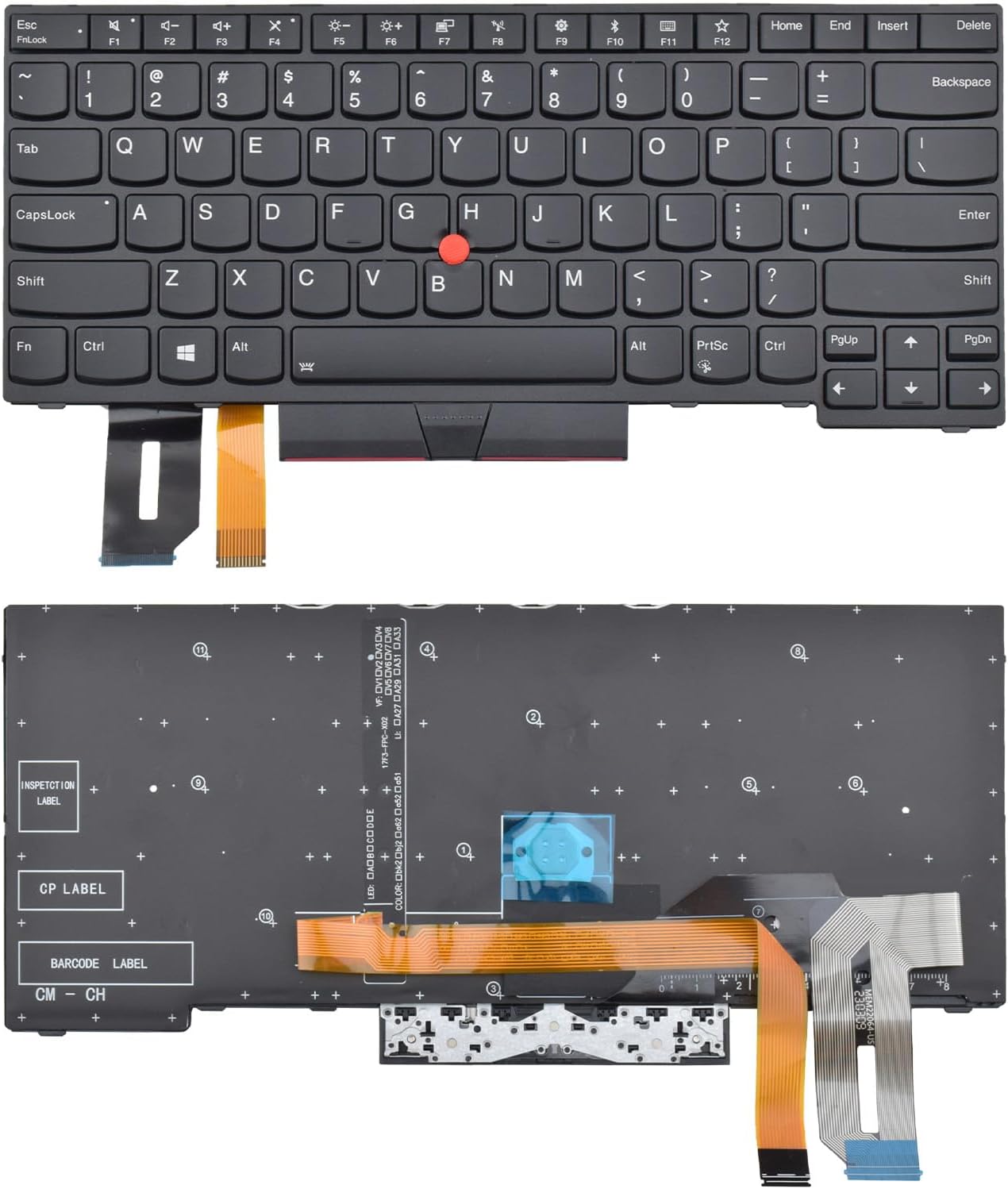 Amazon.com: SUNMALL Replacement Backlit Keyboard Compatible with Lenovo ...