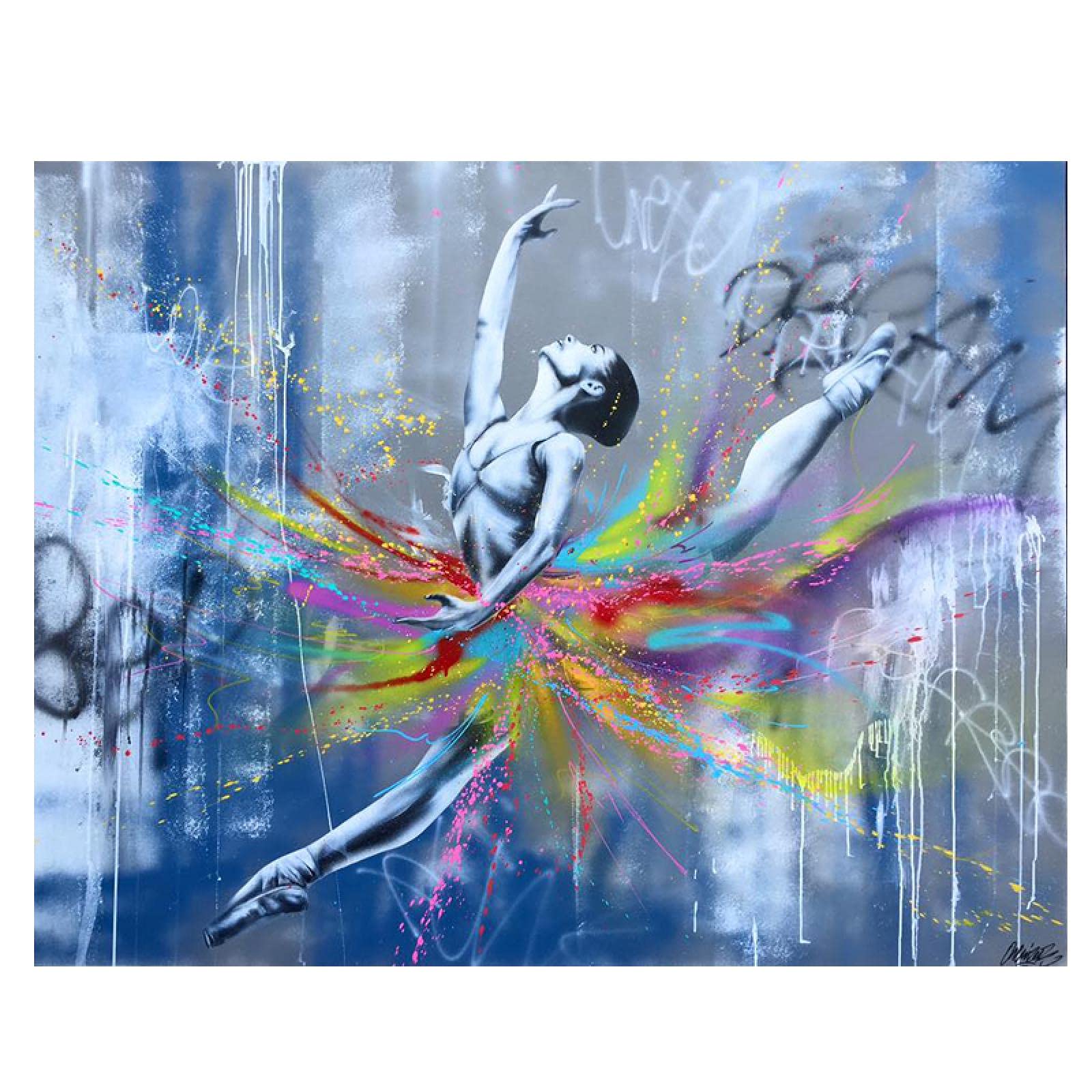 Abstract Ballerina Painting Abstract Wall Art Paintings, Ballet Dancer